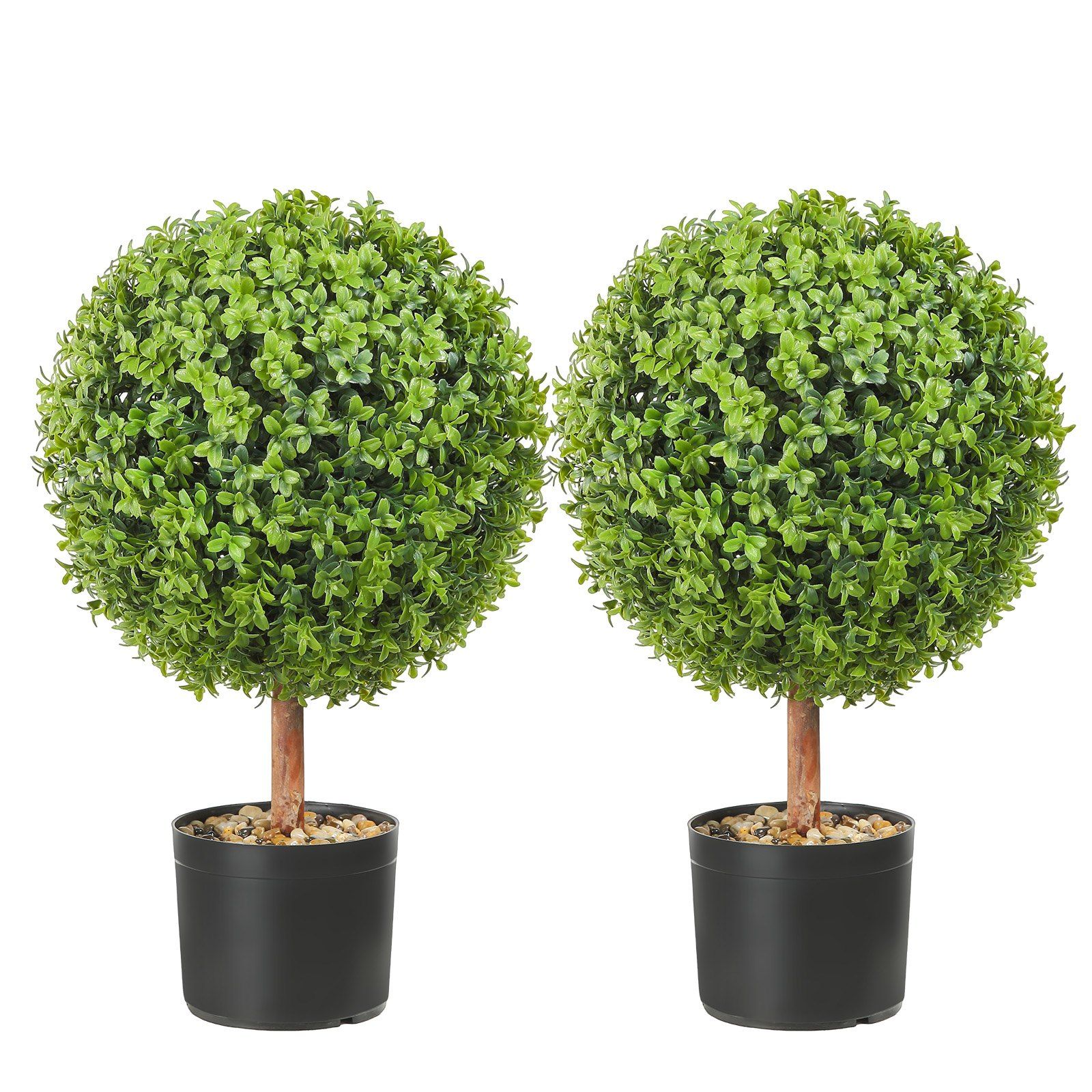 Slickblue 2Pc Artificial Topiary Ball Set 7 Layer Leaf Design ...