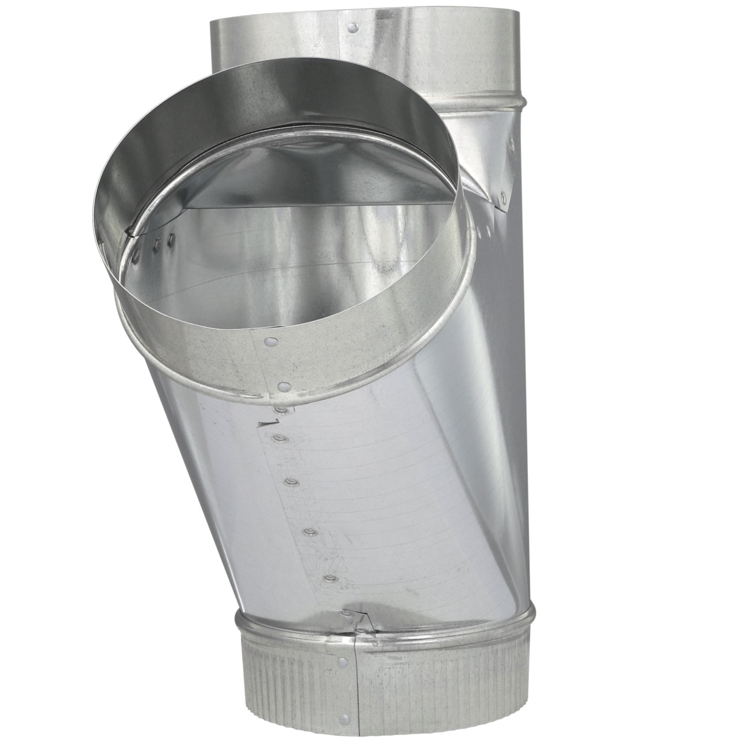 IMPERIAL 6-in 26 Gauge Galvanized steel Round Full flow Duct wye in the ...