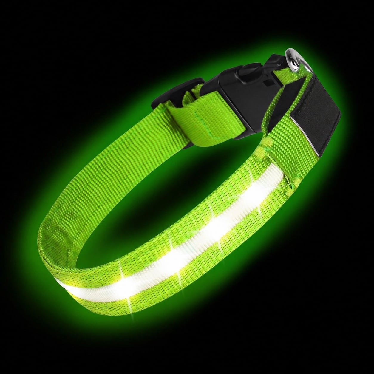 Lukvuzo Super Bright LED Dog Collar Waterproof Adjustable Glow Collar ...