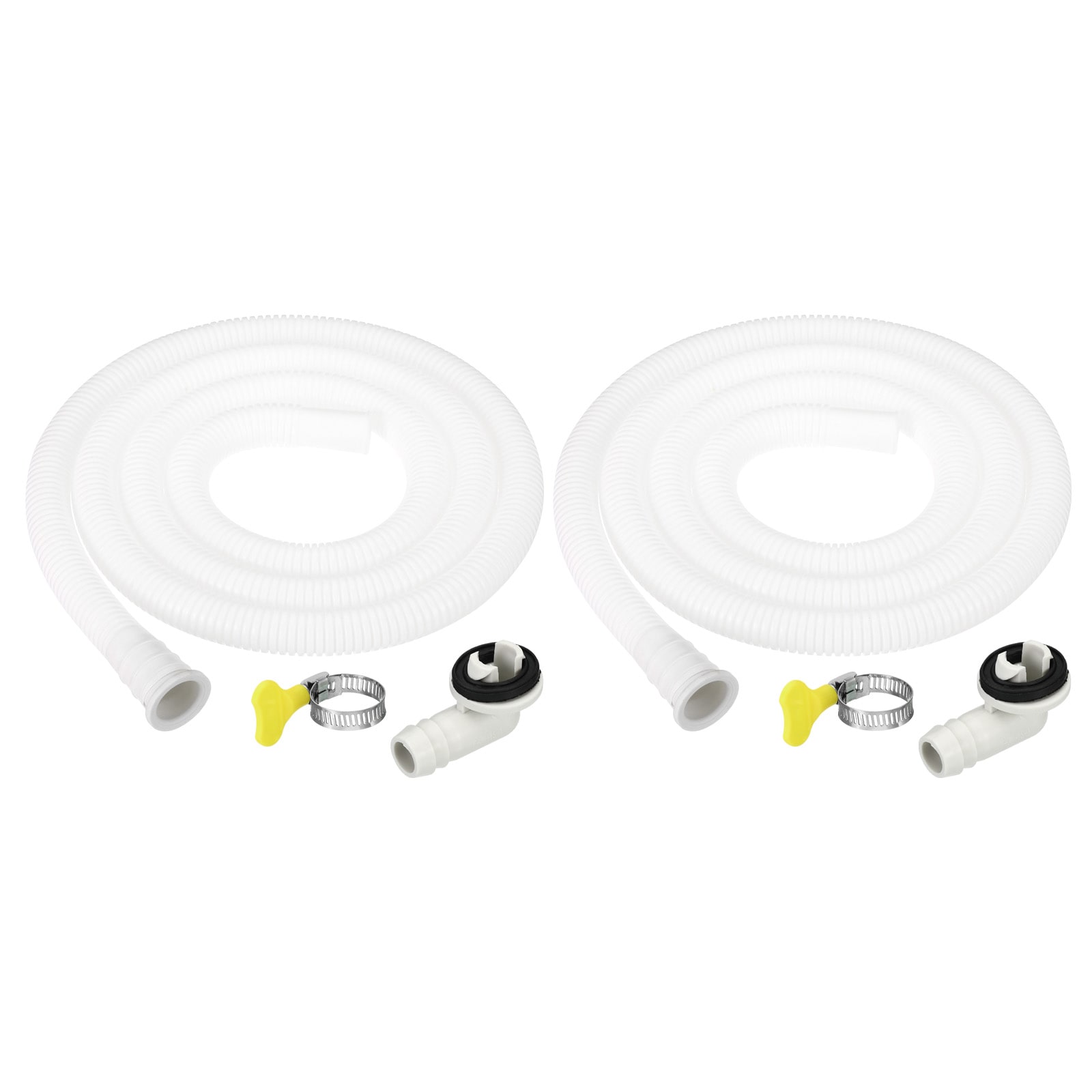 PATIKIL 5ft Air Conditioner Drain Kit 2 Sets Universal Drain Connector ...