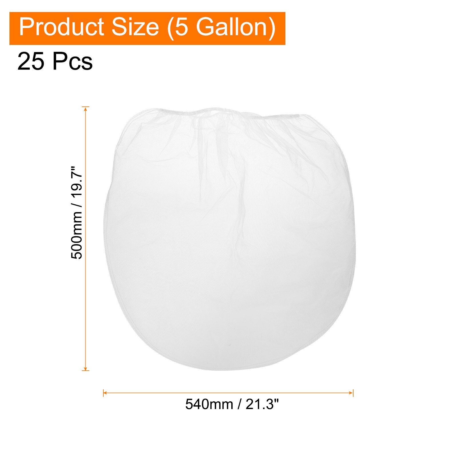 Harfington Paint Strainer Bags 5Gallon 1.97 Inchx2.13 Inch Nylon Bag ...