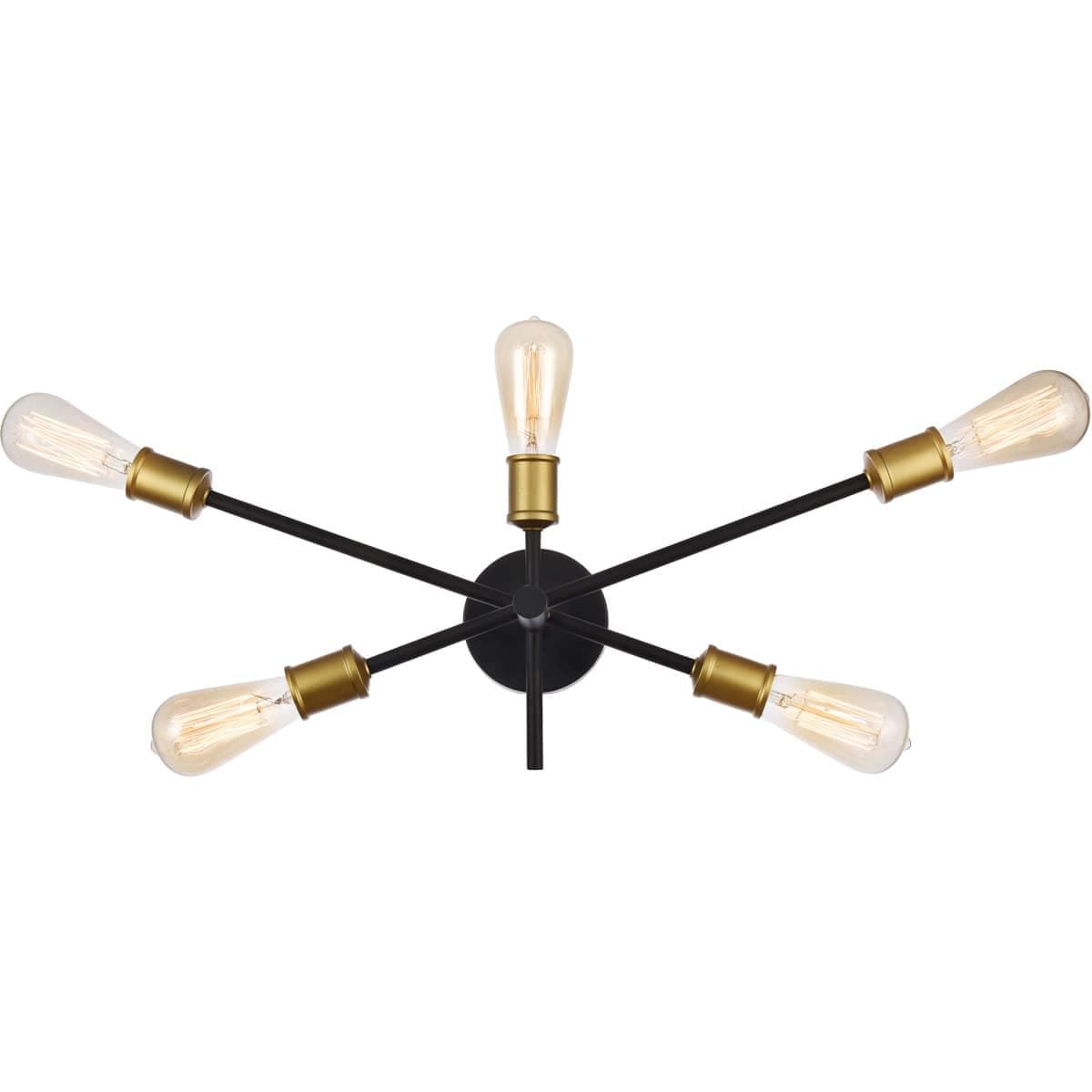 Elegant Lighting Living District LD8003W24BK Axel Wall Sconce Black and ...