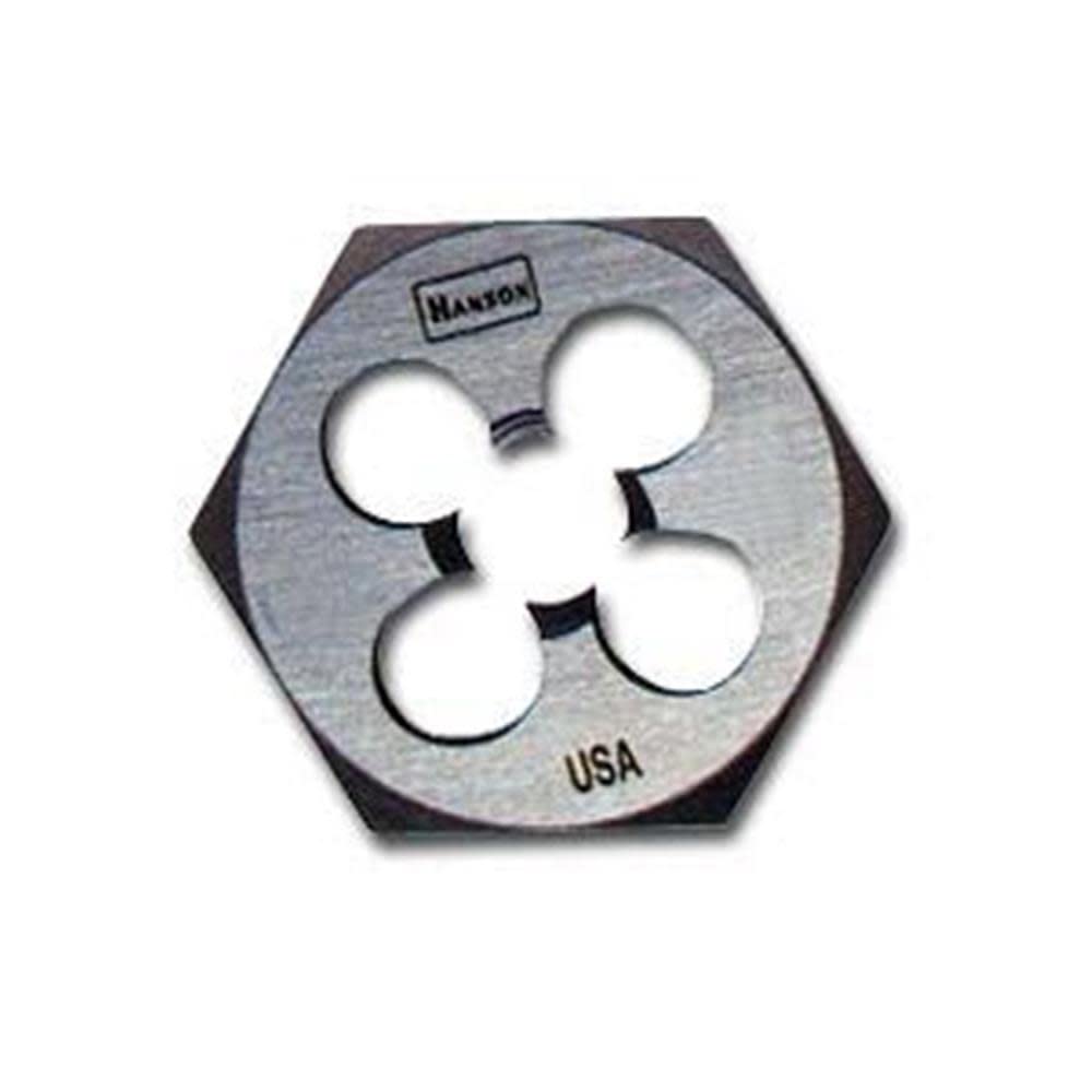 Hanson 4mm x 0.70 Metric Hexagon Die High-Carbon Steel 1-in Hex Carded ...