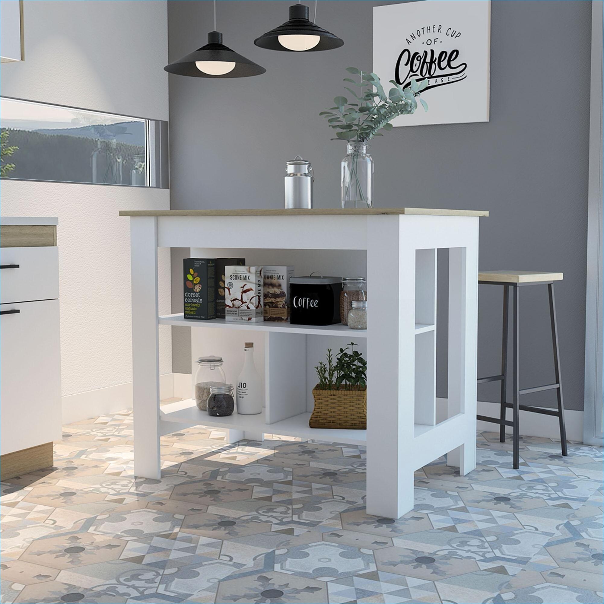 Watnature Particle board kitchen island for residential kitchen use ...