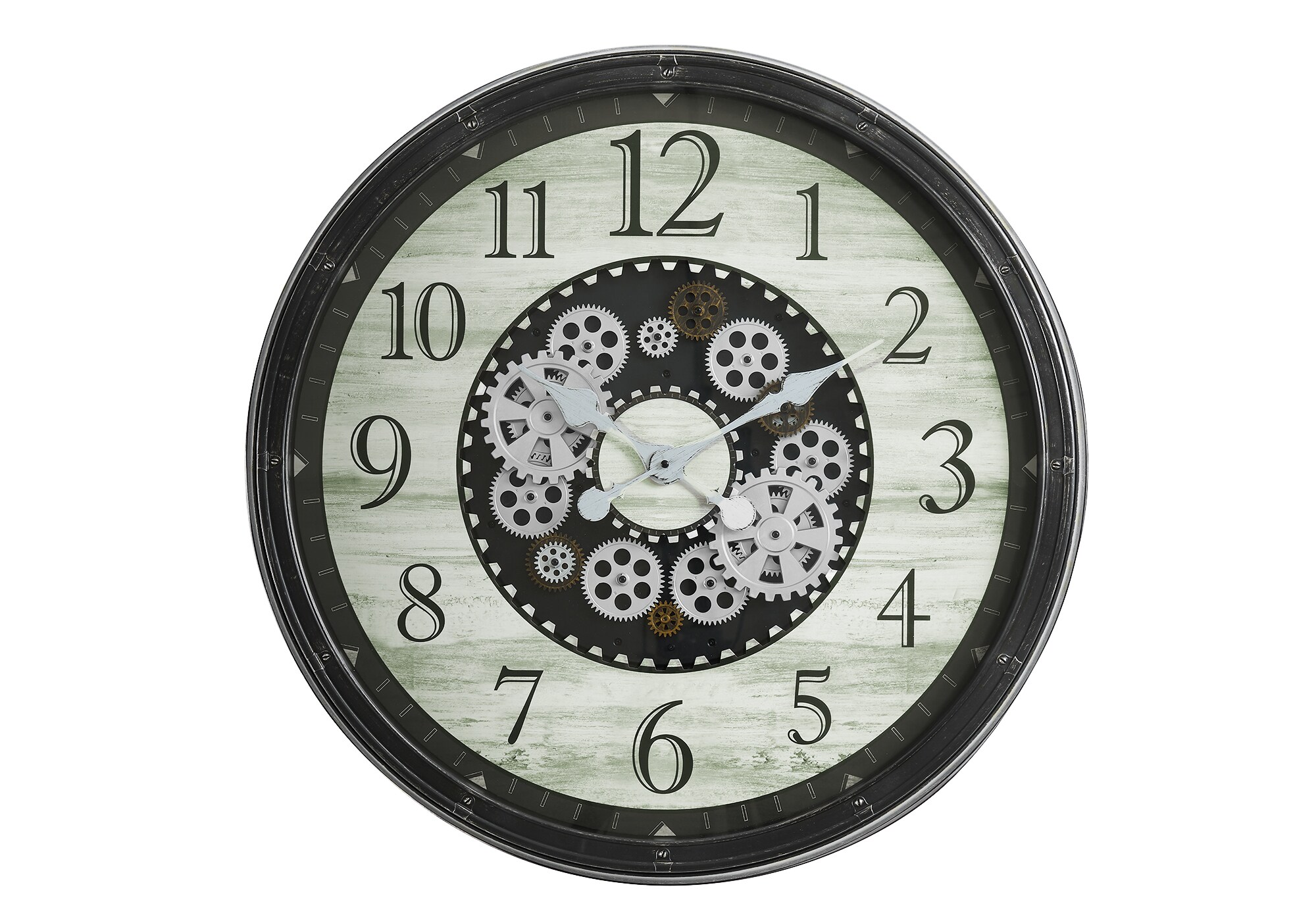 Blisstyle Clocks 30inch Round Gear Mechanism Large Oversized Wall Clock ...