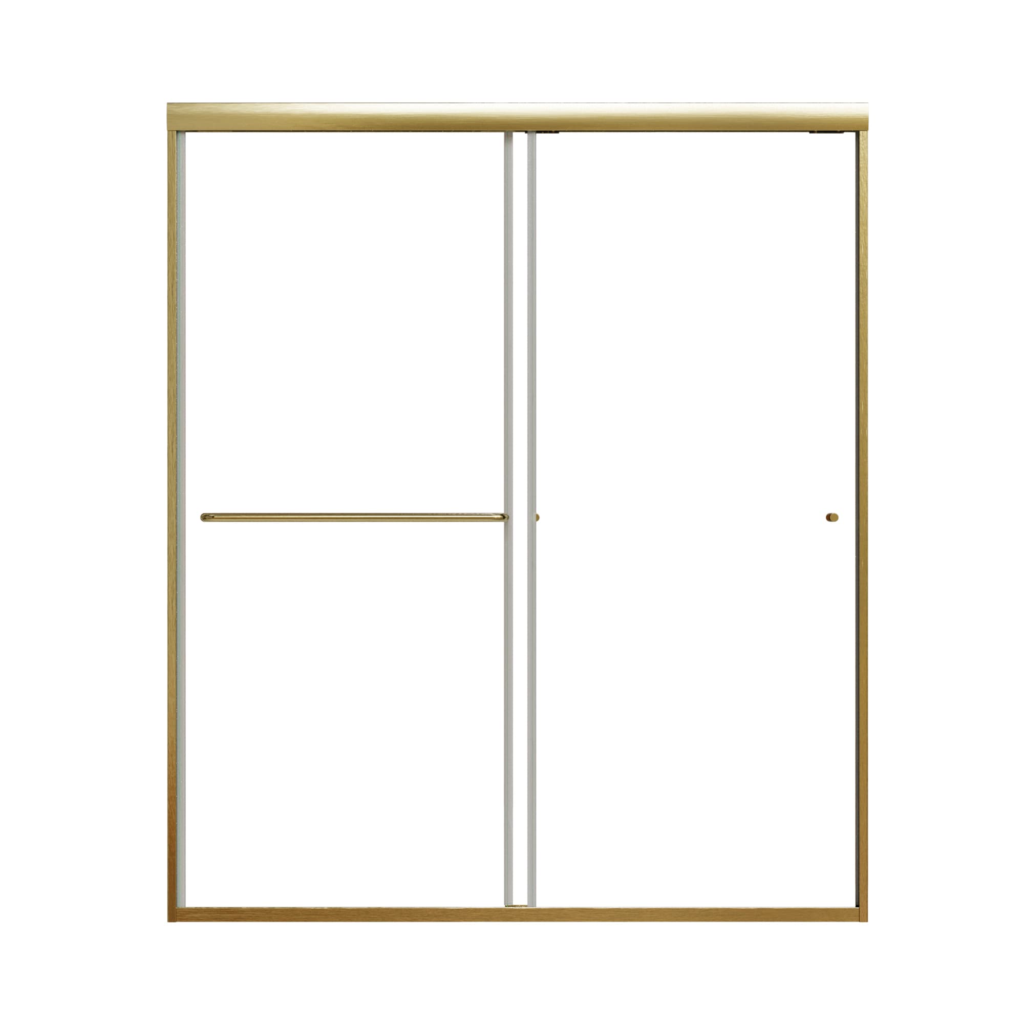 Vanityfus 60 Inch x 70 Inch Sliding Shower Door with Towel Bar and Self ...