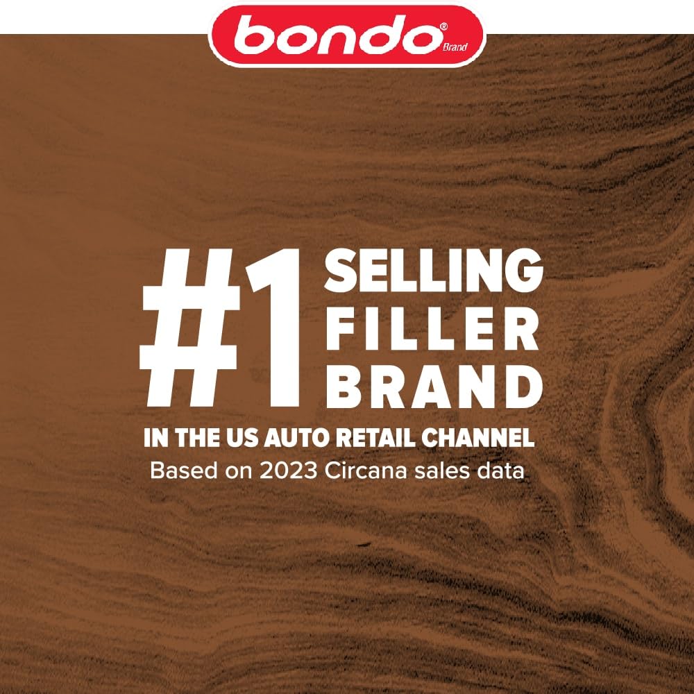 Bondo Wood Filler Kit 30 fl oz with Cream Hardener 0.5 oz WF-QT-ES in ...