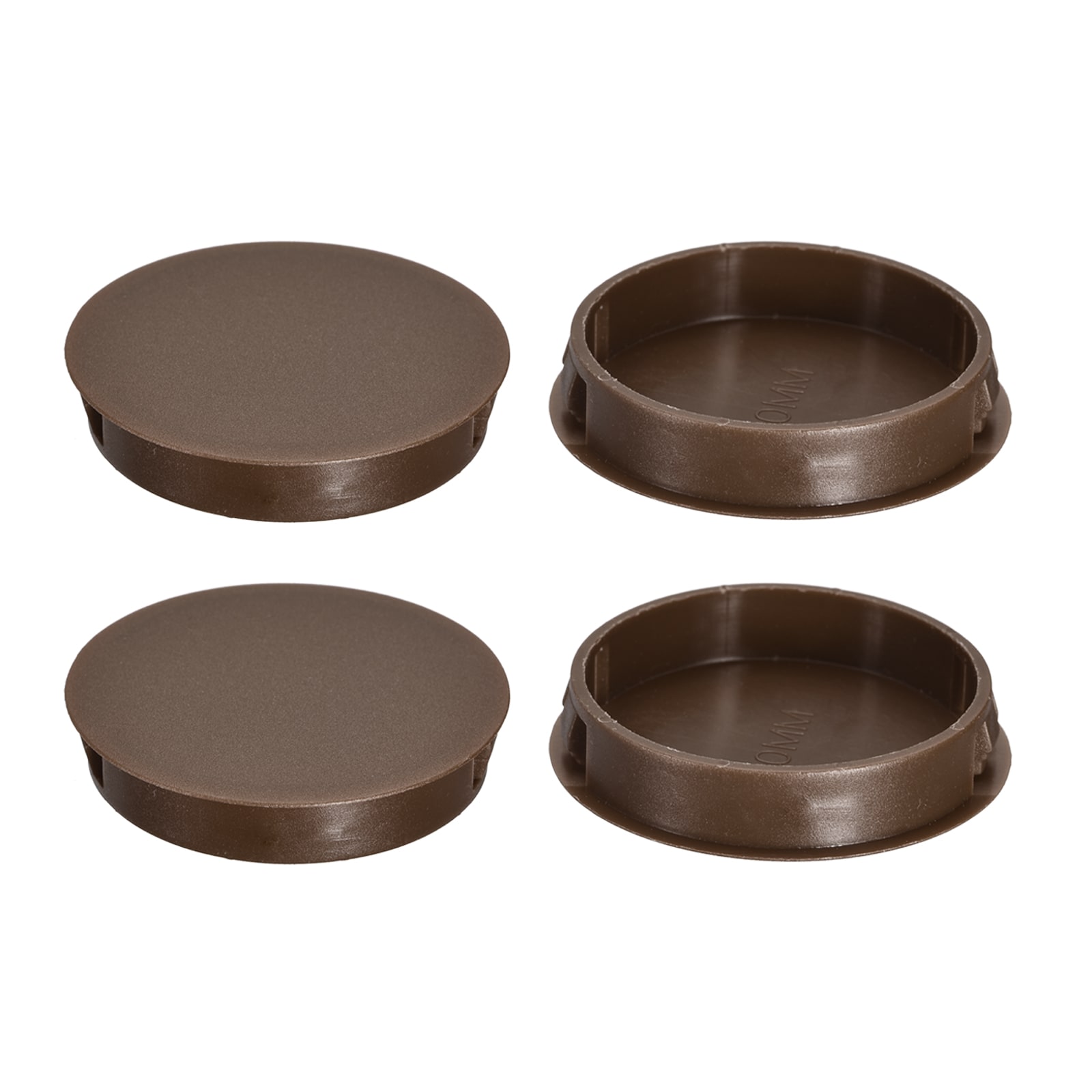 Unique Bargains 4pcs 50mm(2in) Nylon Hole Plugs Flush Type Panel Round ...