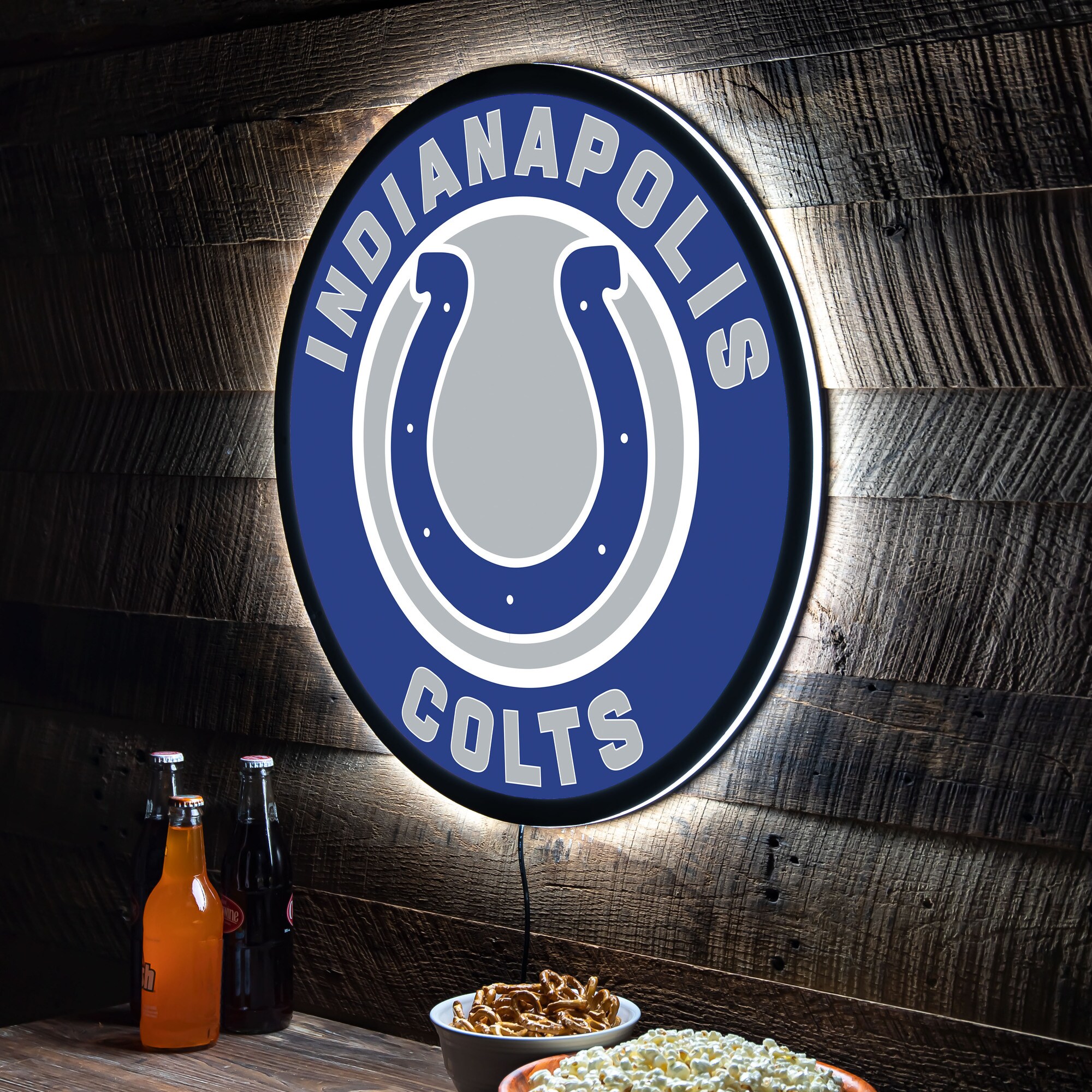 Evergreen Indianapolis Colts NFL Football Large Round Edgelite LED ...