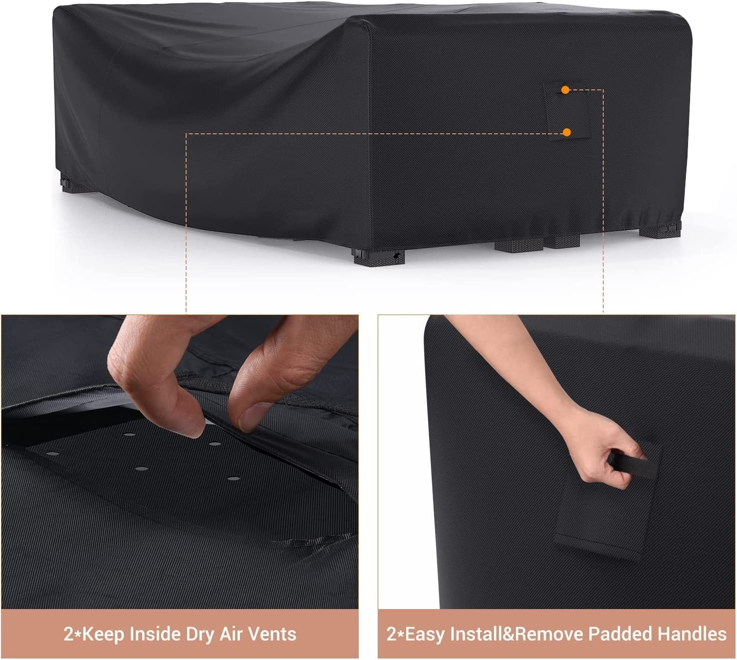ITOPFOX Outdoor Patio Furniture Set Cover Waterproof Heavy Duty 600D ...