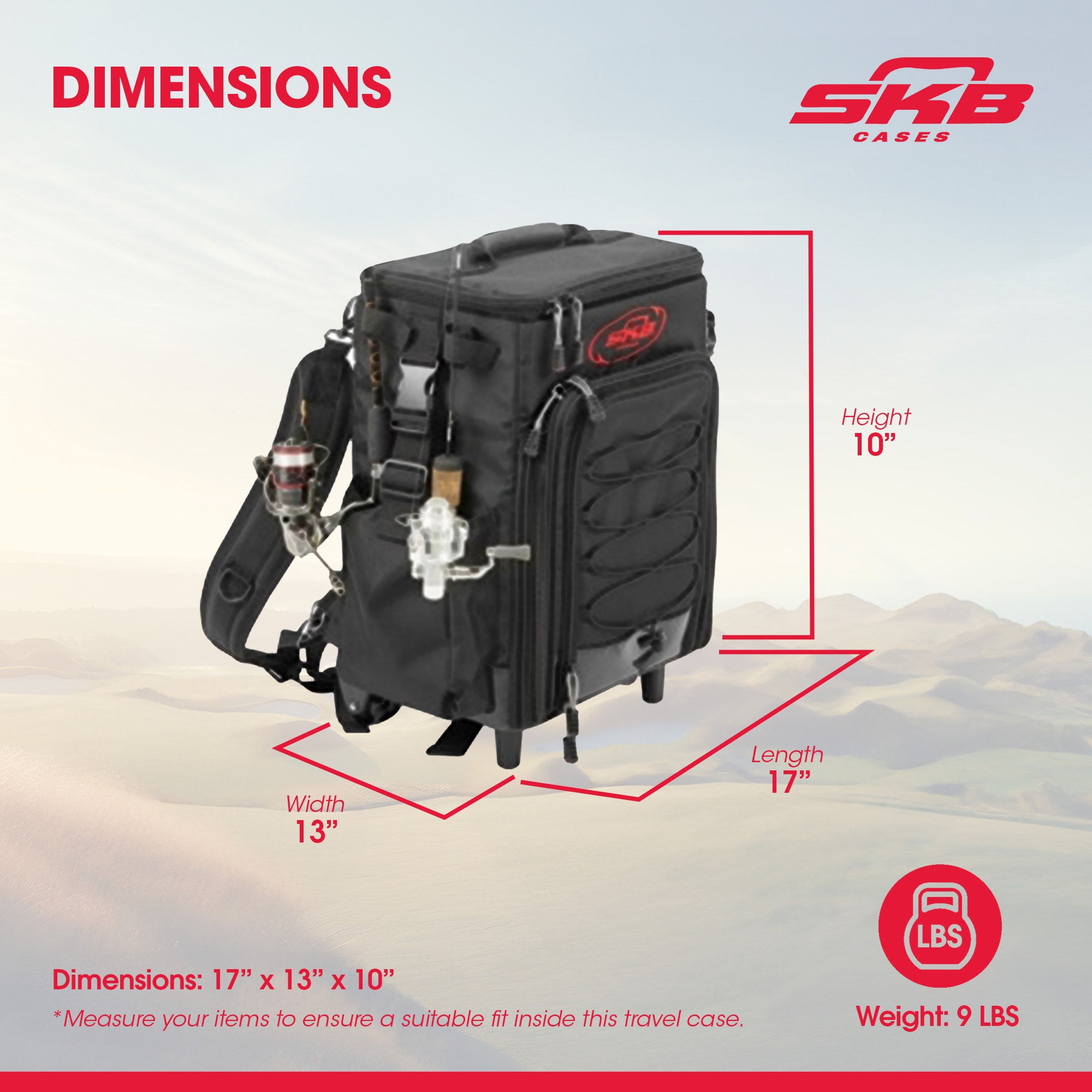 SKB Tak-Pak Backpack with Wheels Removable Straps and Retractable Pull ...