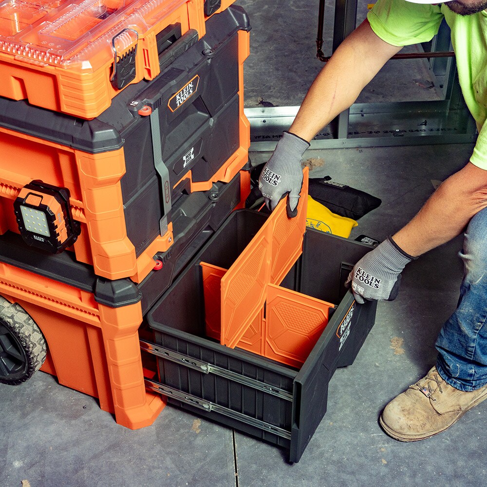 Klein Tools MODbox 23.5-in W x 16.5-in H x 22.3-in D 2-Drawer Orange ...