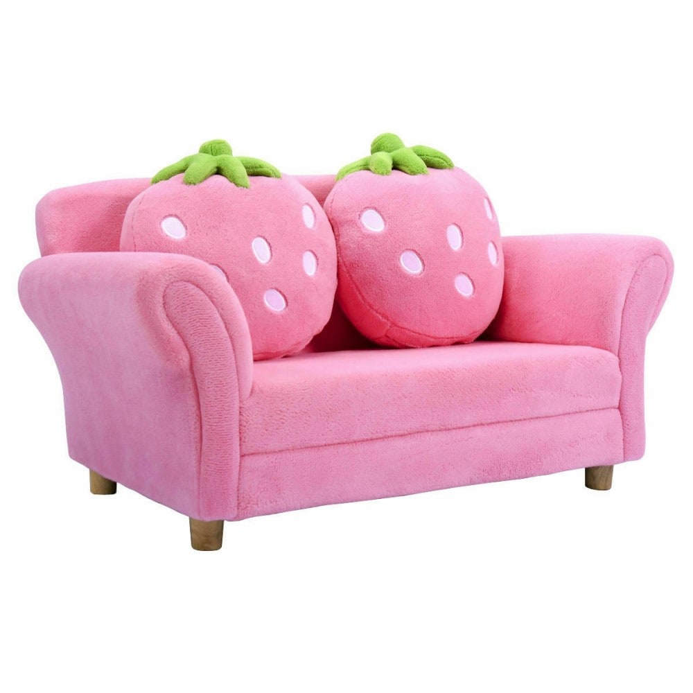 Boyel Living Comfortable Kids Strawberry Armrest Sofa Fun Children ...