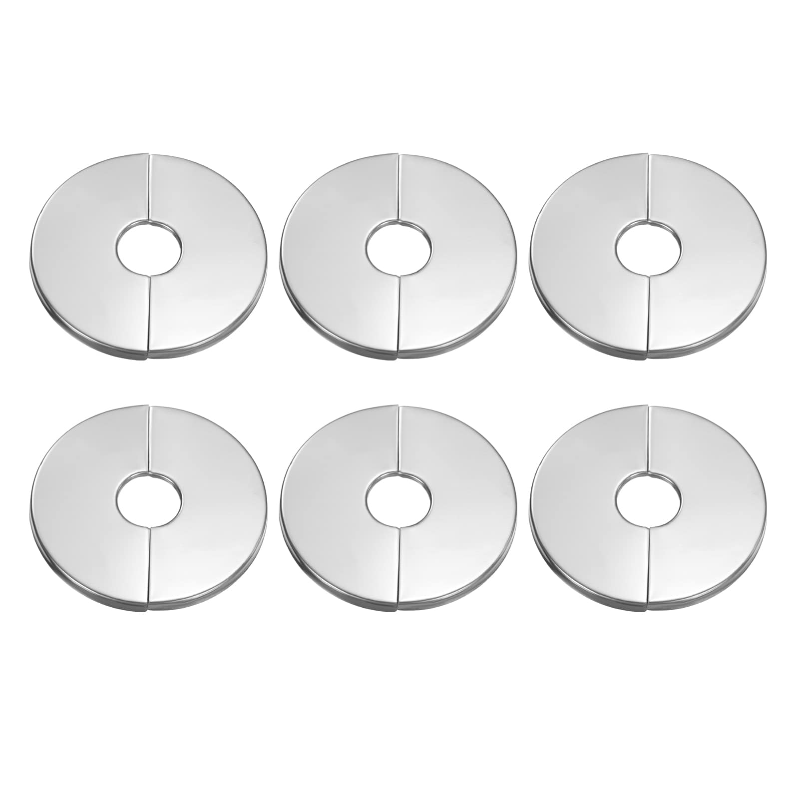 Harfington 6pcs Wall Split Flange 0.67 Inch (17mm) Stainless Steel ...