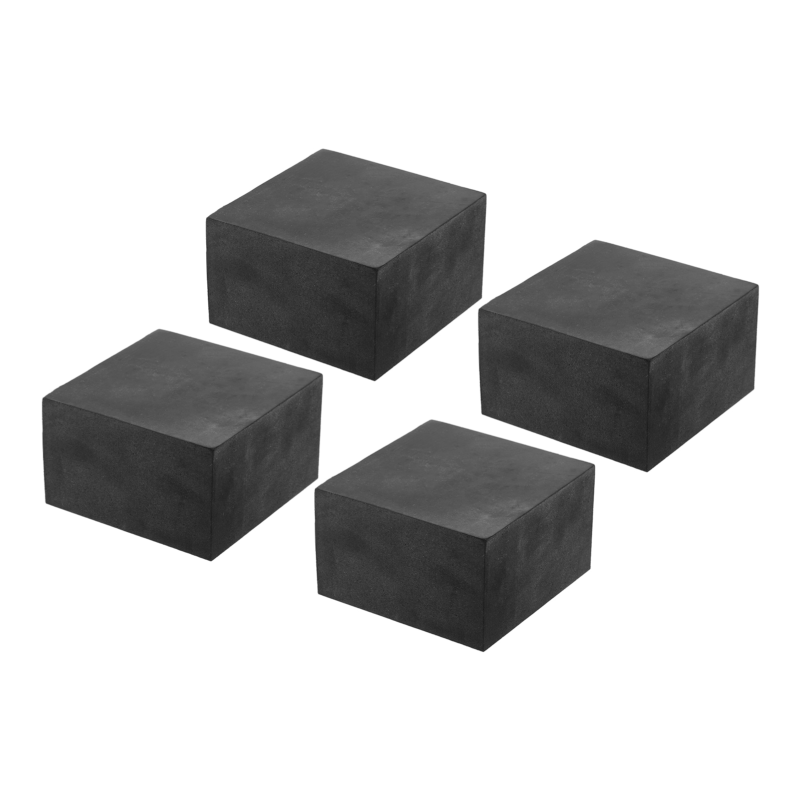 PATIKIL 2pcs Rubber Anti-Vibration Pads Square Vibration Isolation Mats ...