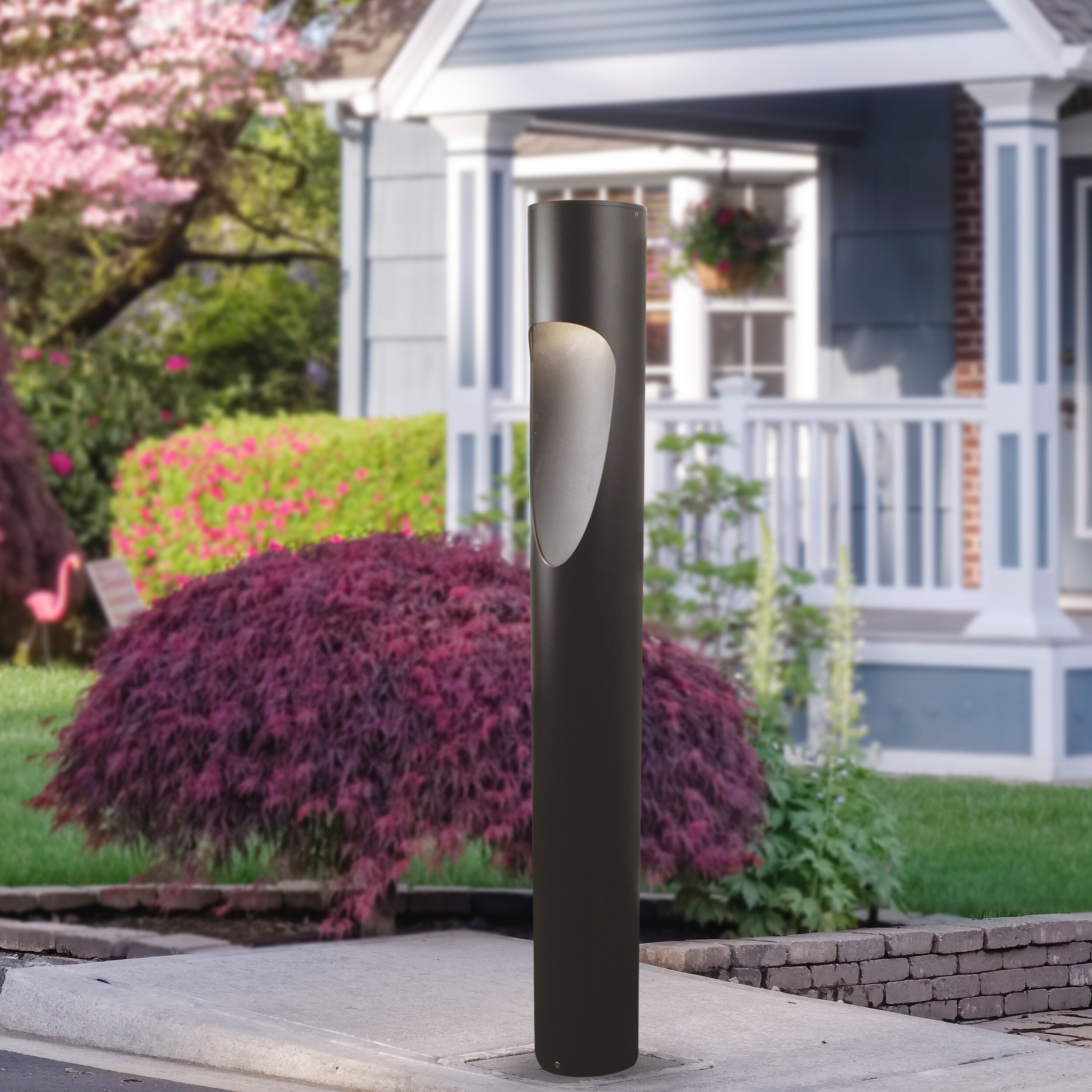 Solus Bollards C204BC 1000 -Lumens 20 -Watt Bronze Line voltage ...