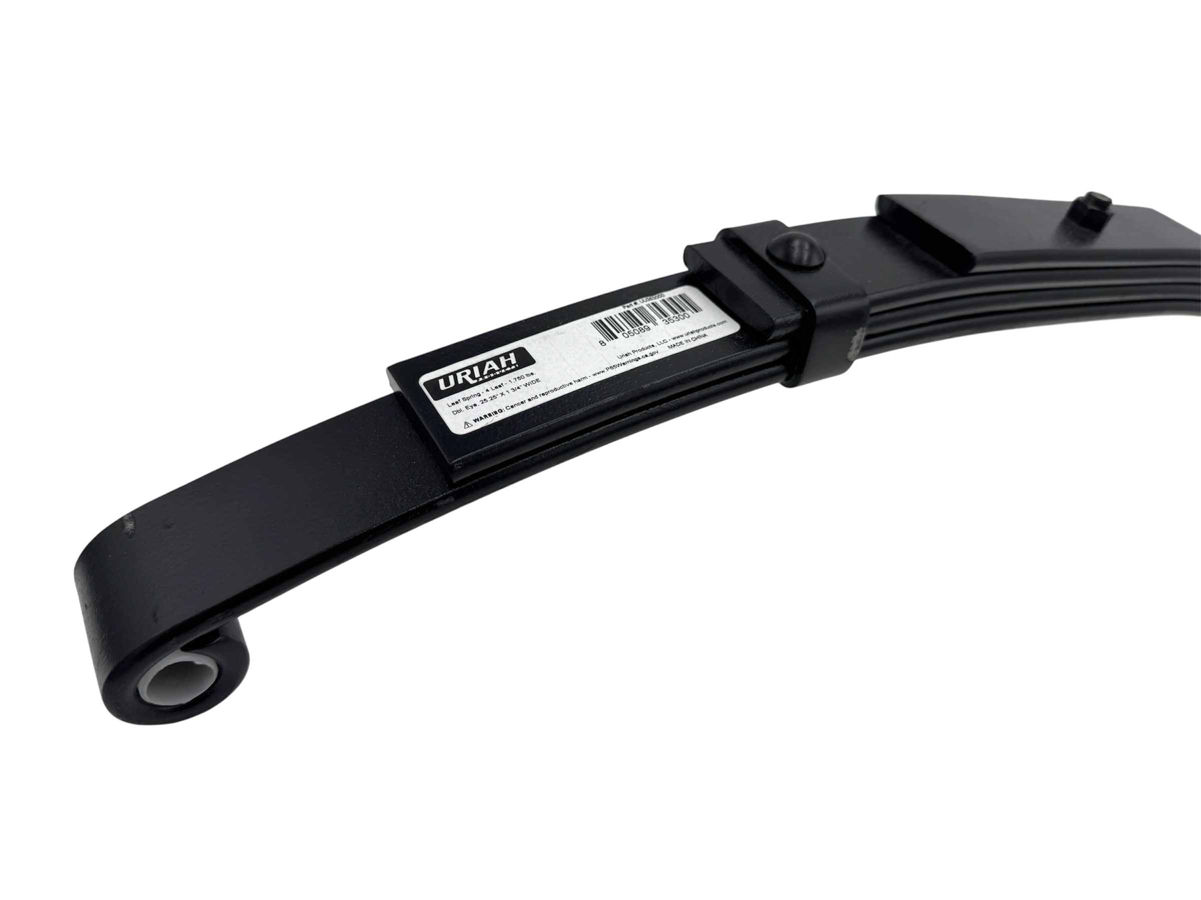 Uriah Products Leaf Spring, 4 Leaf double eye 1,750 lb capacity in the ...