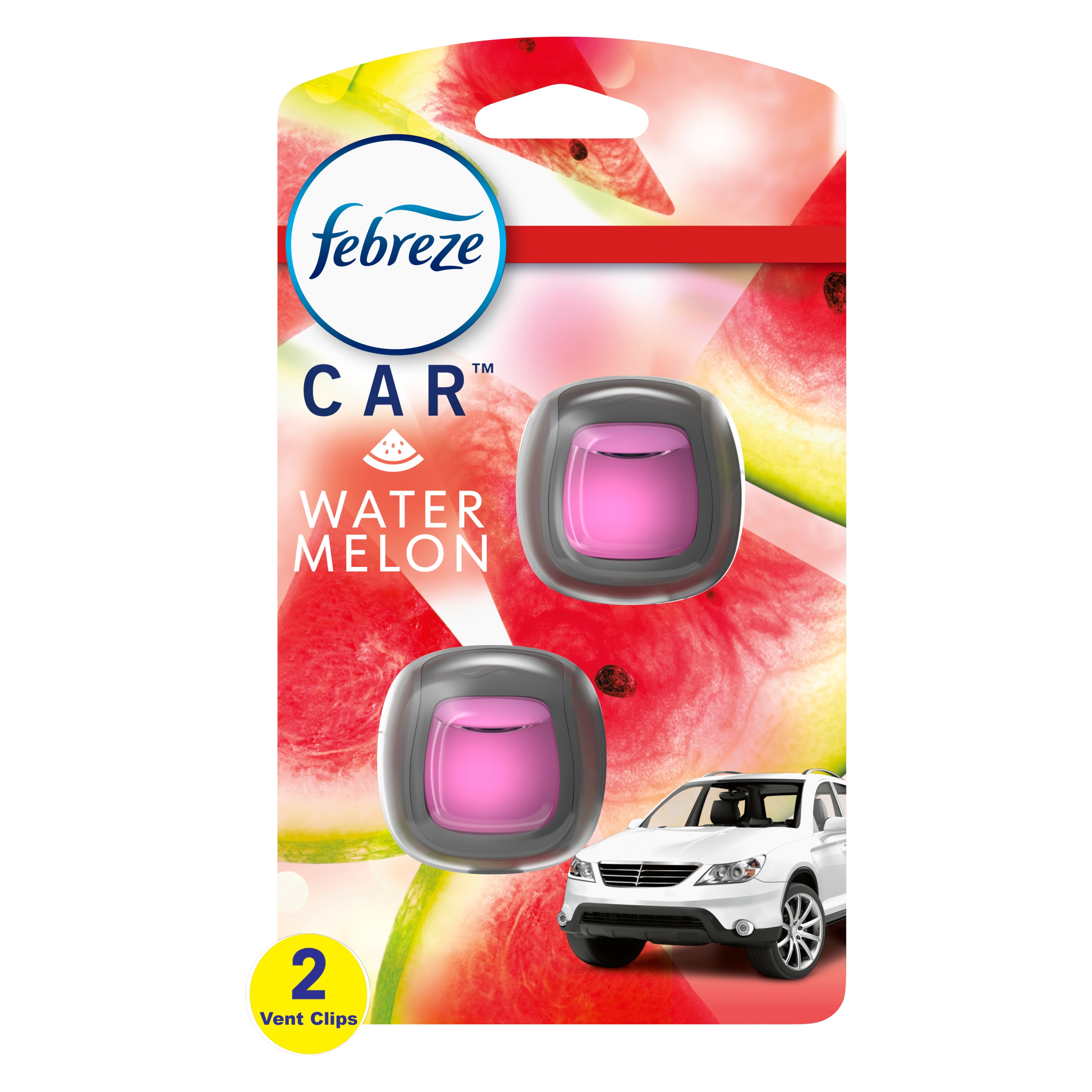 Febreze CAR 0.06 -fl oz Watermelon Dispenser Air Freshener 2 -Pack in ...