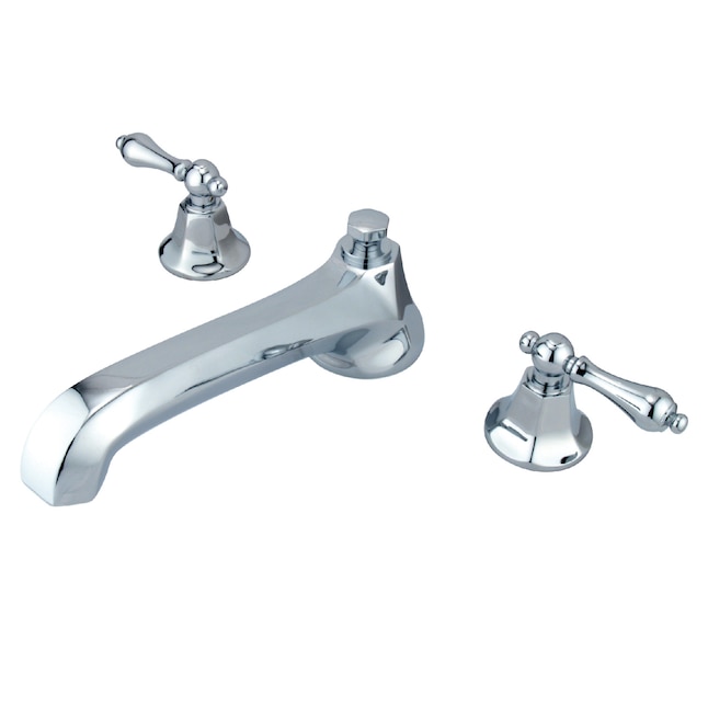 Kingston Brass Metropolitan Polished Chrome 2 Handle Deck Mount Roman