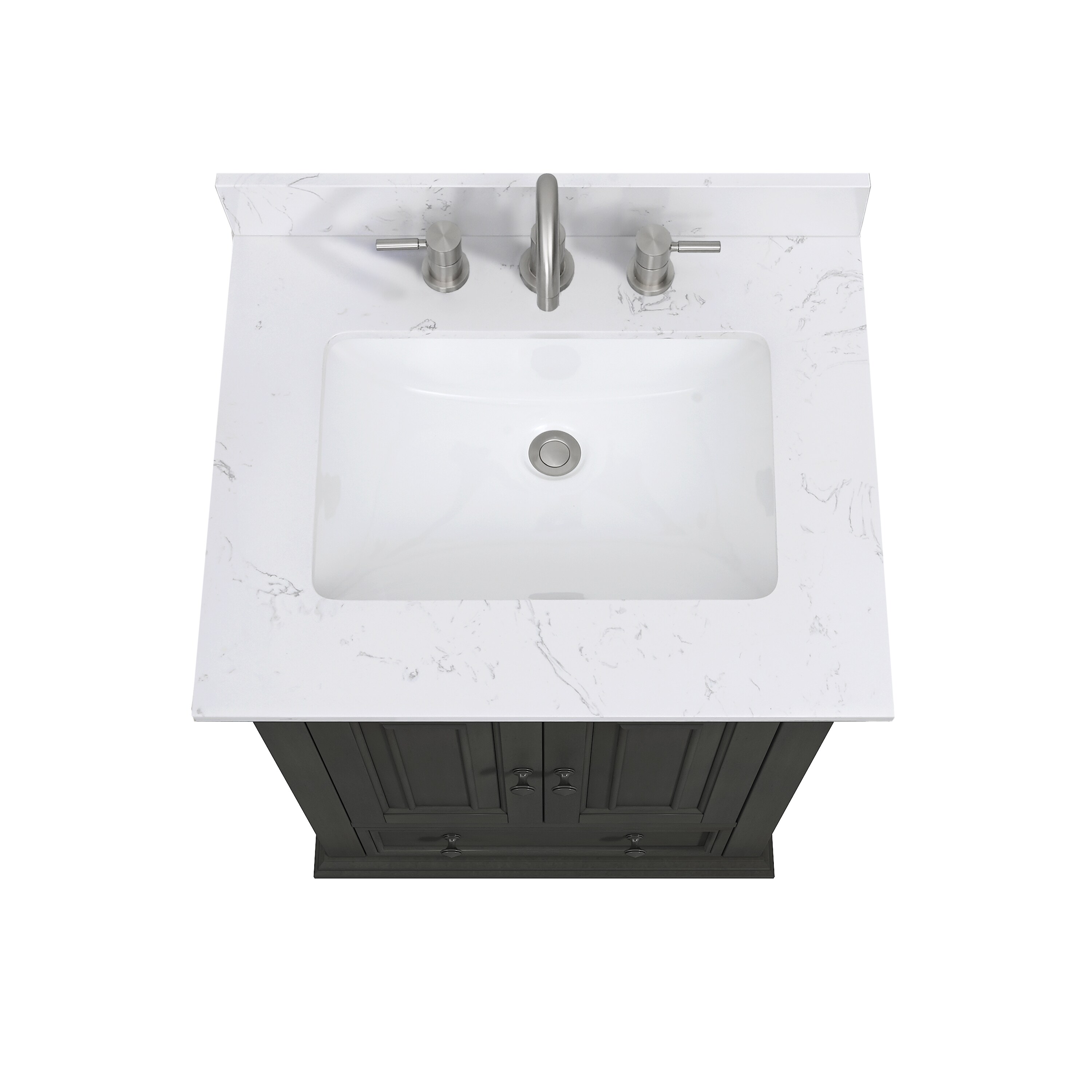 Avanity Thompson 24-in Charcoal Glaze Undermount Single Sink Bathroom ...