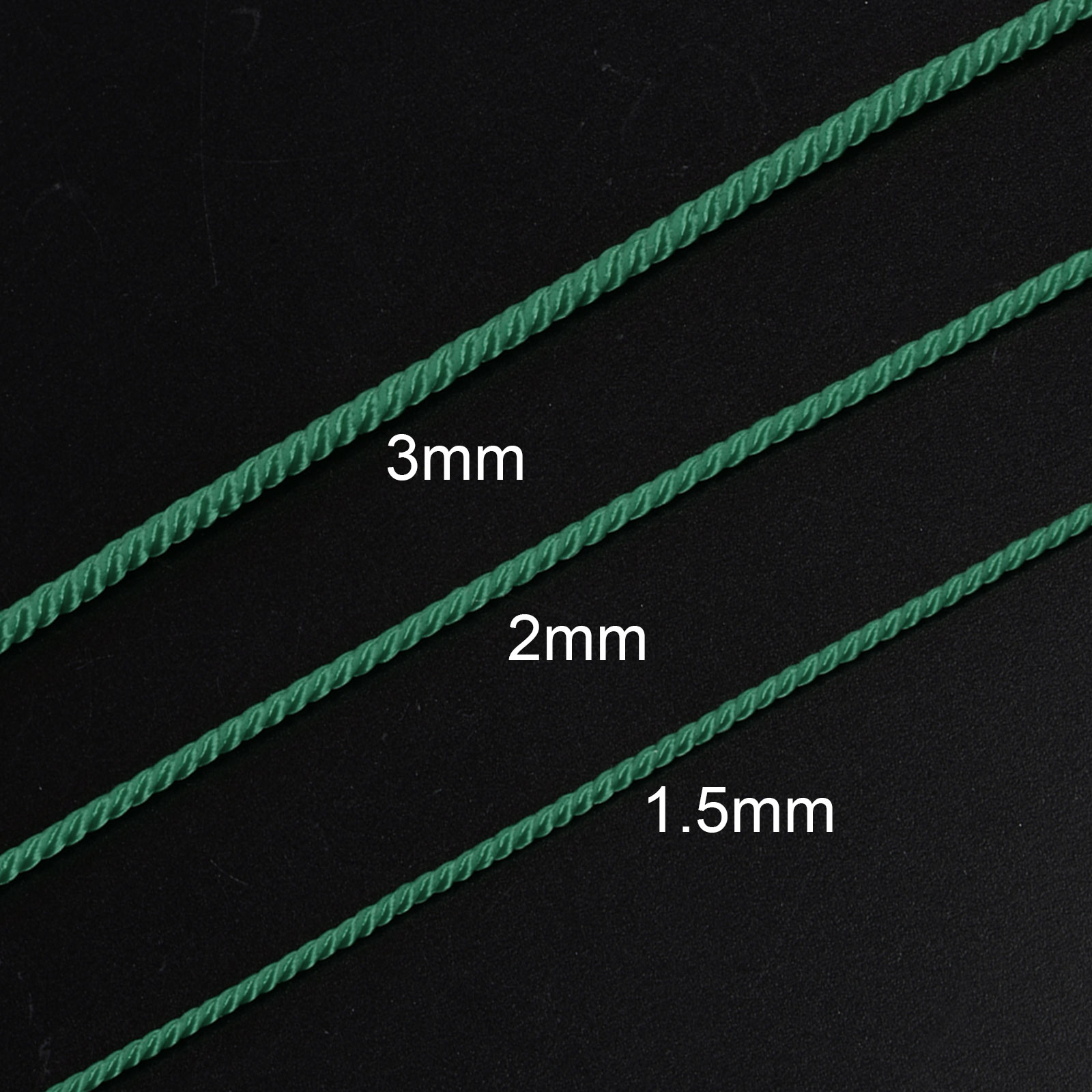 Harfington Twisted Nylon Twine Thread Beading Cord 2mm 13M/43-Foot ...