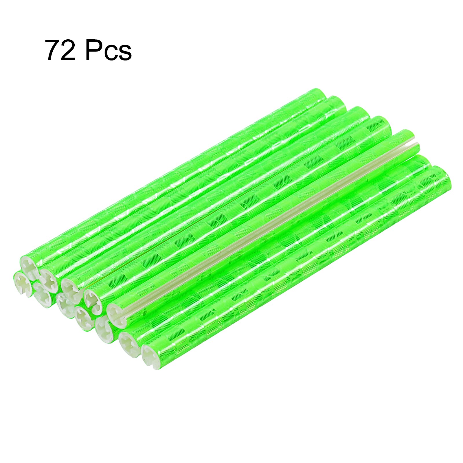 Unique Bargains 72pcs Bike Reflective Spoke Skins 0.2 Inch Plastic ...