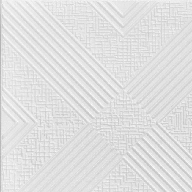A La Maison Ceilings 1.67-ft x 1.67-ft Hidden Treasure Plain White ... A La Maison Ceilings 1.67-ft x 1.67-ft Hidden Treasure Plain White ...