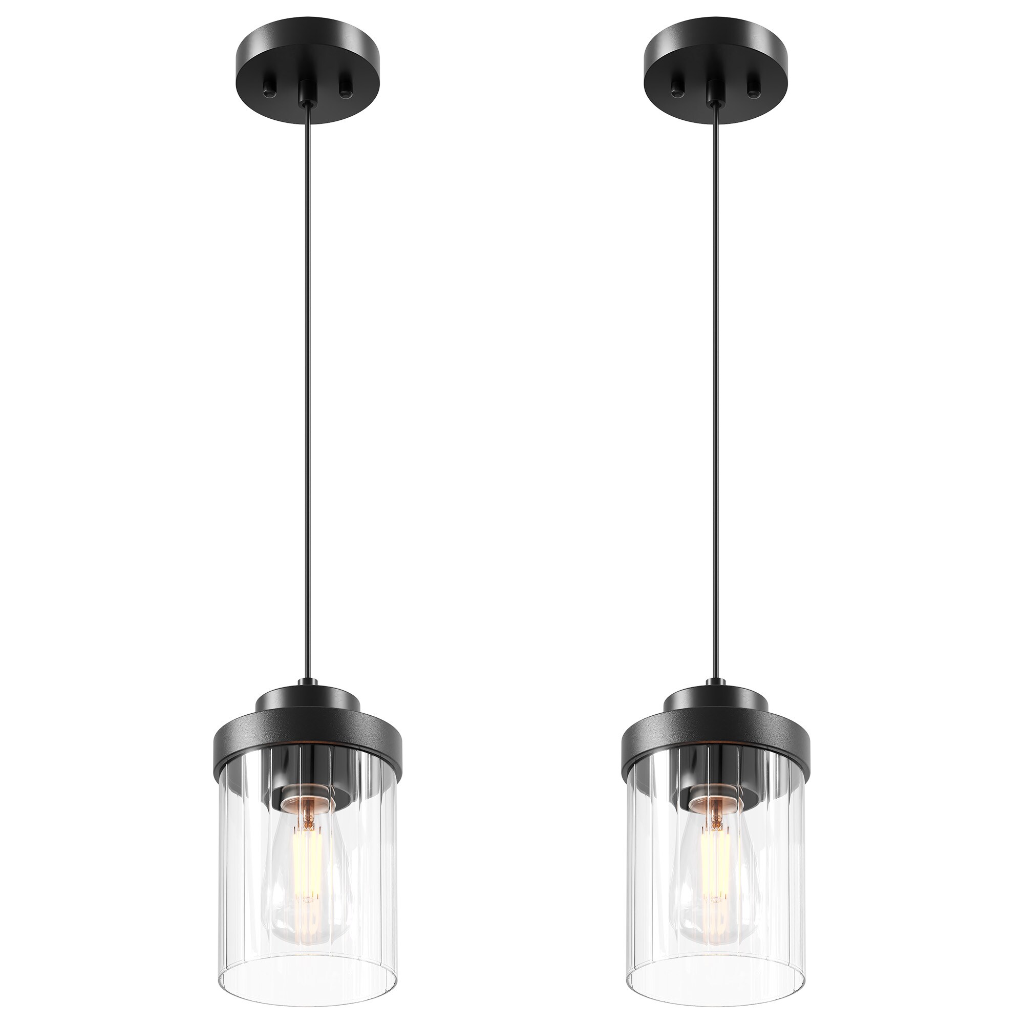 CO-Z 2 -Light Brushed Gold Modern/contemporary Clear glass Cylinder ...