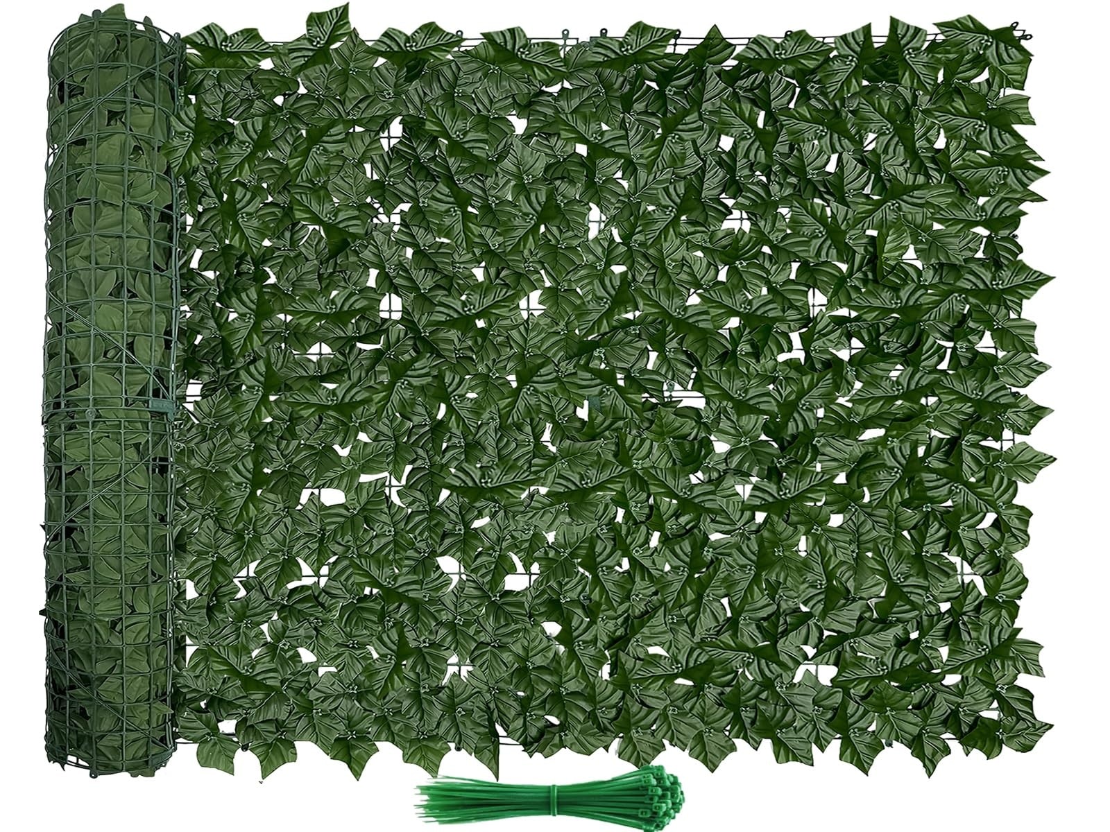 Adrinfly Artificial Ivy Fence Privacy Screen 120x40 Inch 1 Roll UV ...