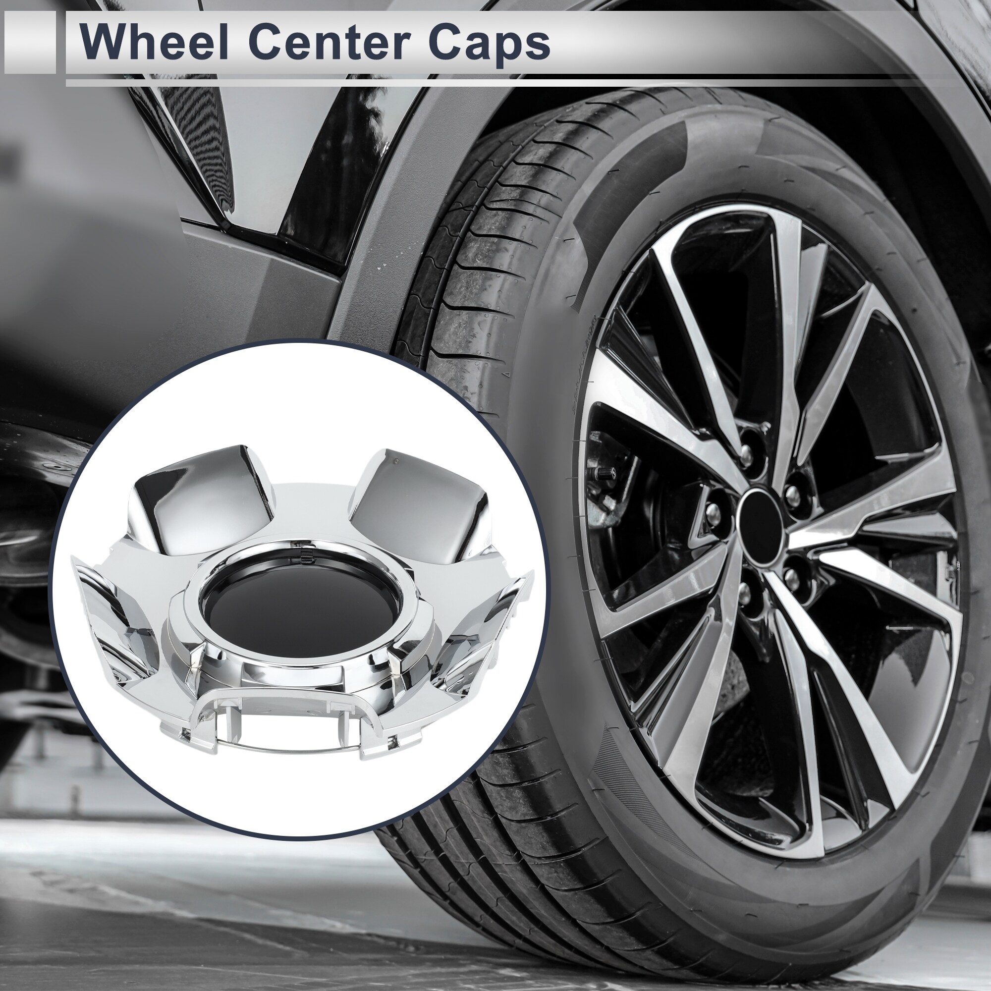 Unique Bargains Wheel Center Caps Hub Caps Rim Center Caps for Chevy ...