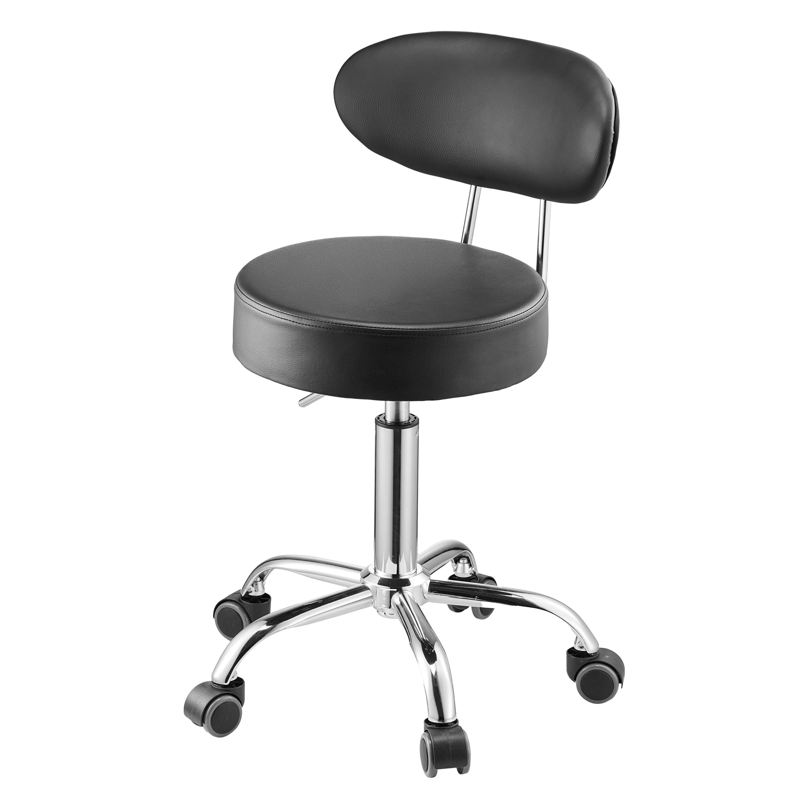 VEVOR Shop Stool with Backrest Pneumatic Garage Seat/Work Stool with ...
