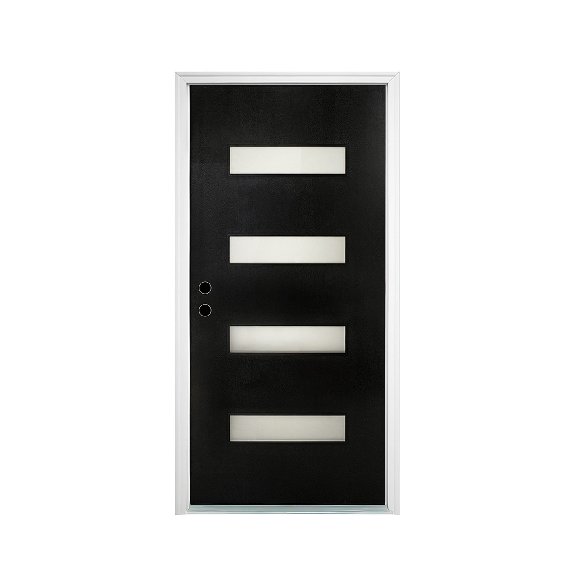 Wooakway 36-in x 80-in x 4-9/16-in Fiberglass Right-Hand Inswing Entry ...