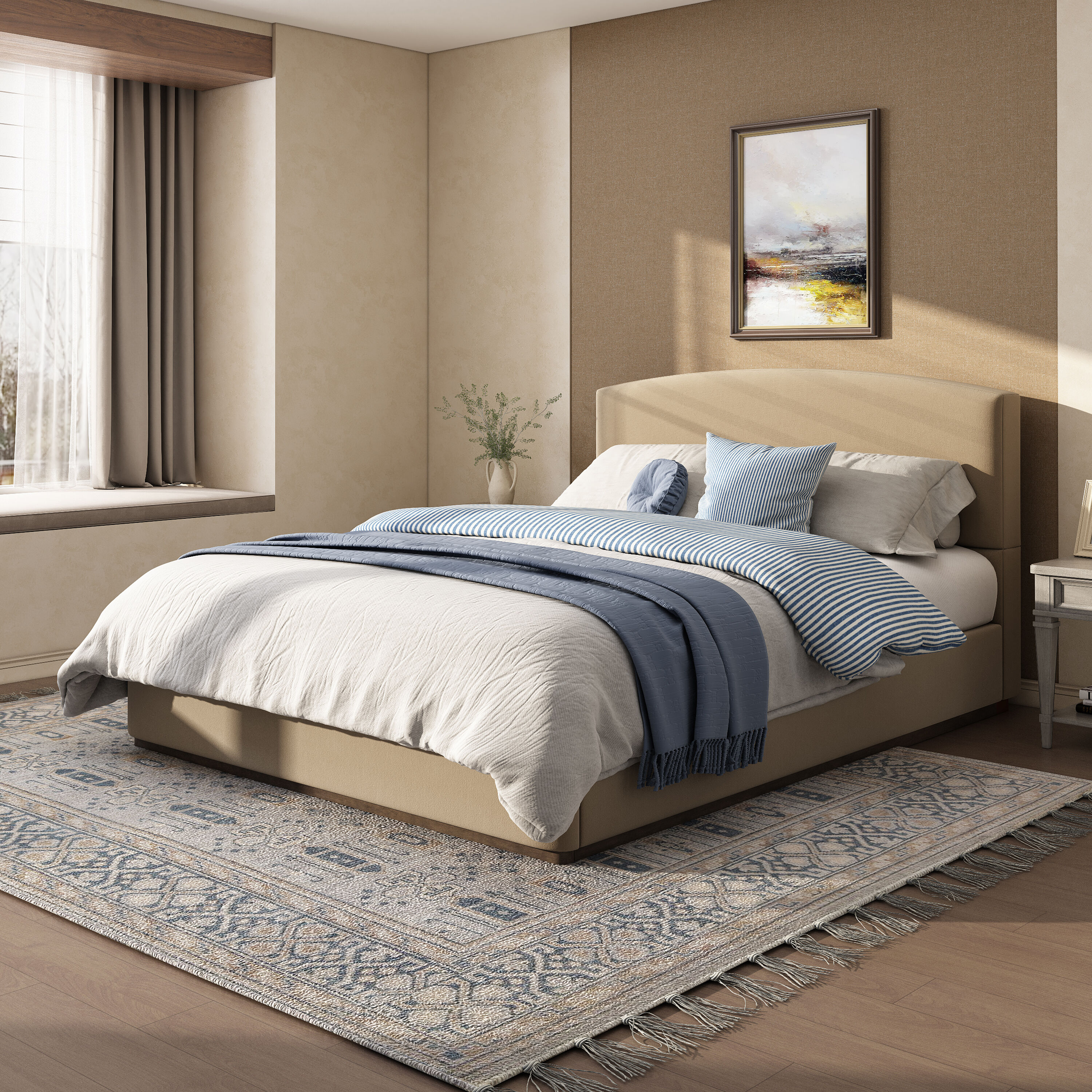 Christopher Knight Home Modern Camel(Brown) Velvet Fabric Upholstered ...