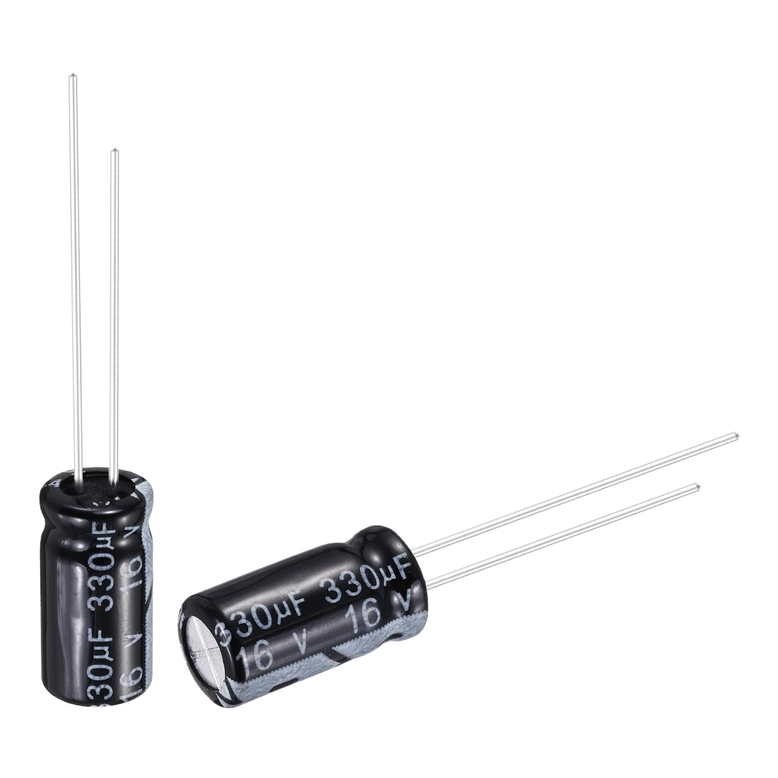 Unique Bargains 330uF 16V 6x12mm Electrolytic Capacitor Radial Leads ...