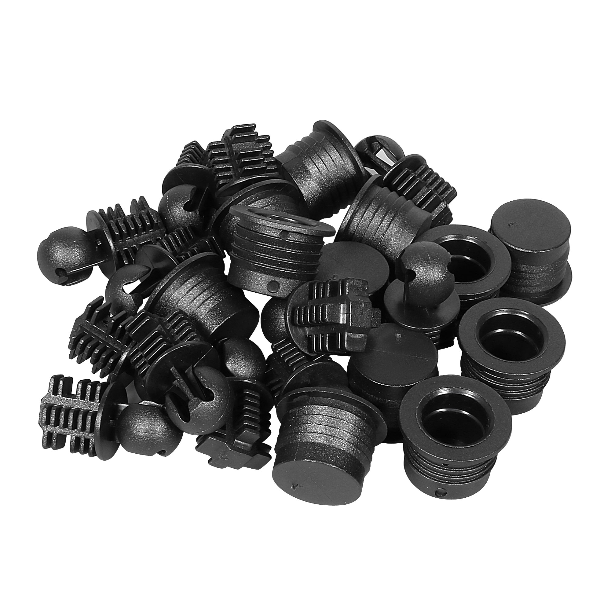 Unique Bargains 8pcs Speaker Grill Guides Plastic Black Ball Socket ...
