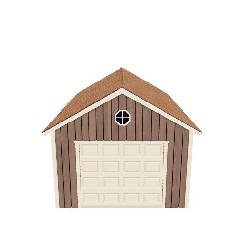 Best Barns 12-ft x 20-ft Wood Single car Garage Building in the Garages ...