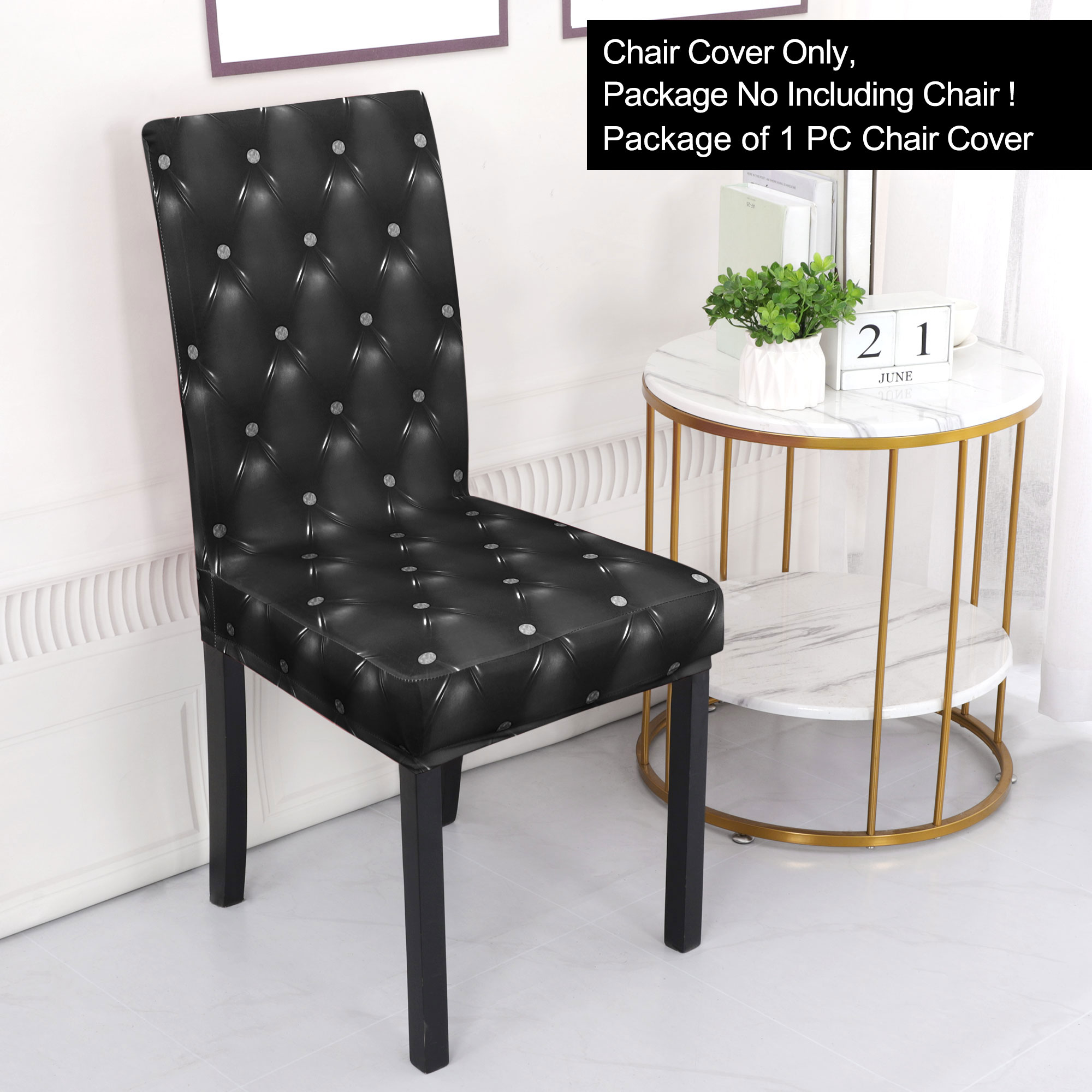 Unique Bargains Dining Chair Cover Stretch Bar Stool Slipcover Kitchen ...