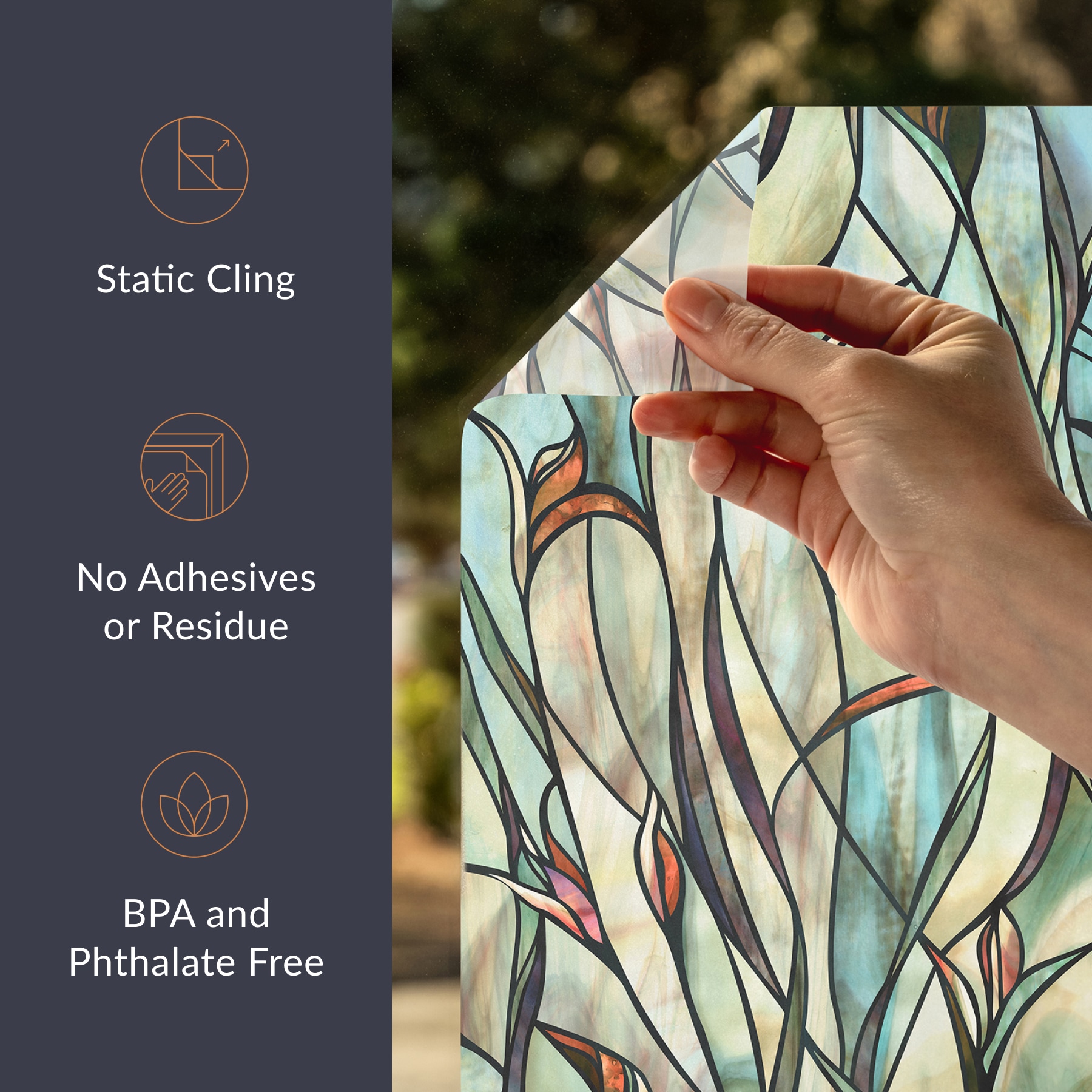 Artscape Savannah 24-in x 36-in Decorative Privacy-control Window Film ...