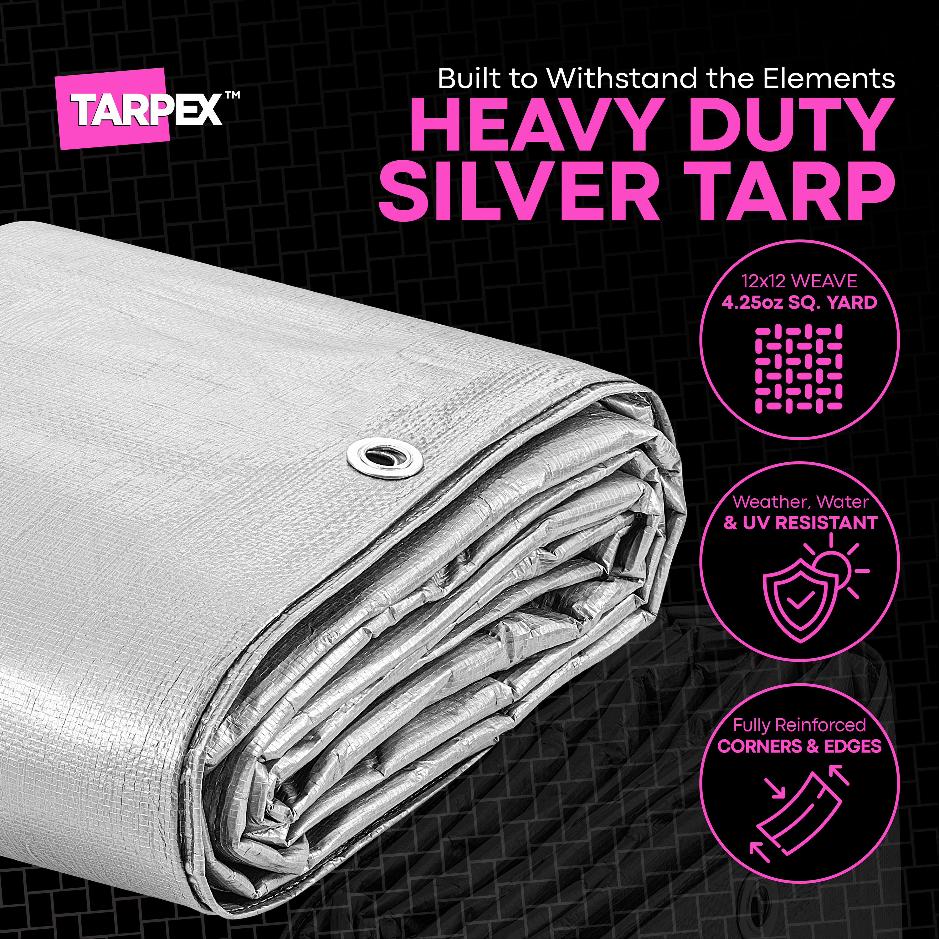 Tarpex 10-ft x 15-ft Black Waterproof Commercial Polyethylene 10-mil ...