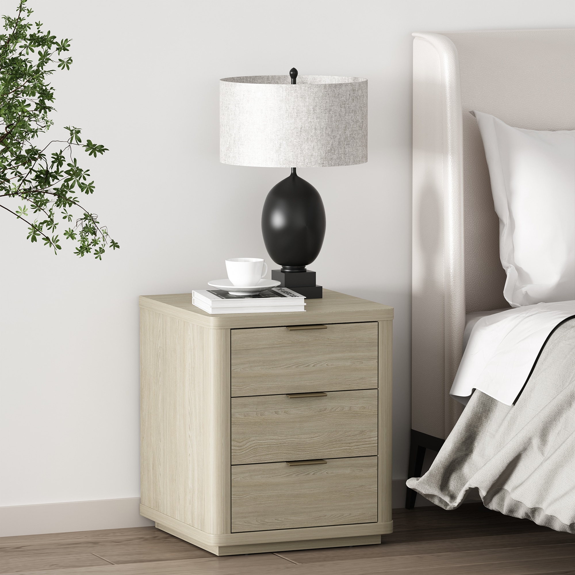 Blisstyle Nightstand in Natural Modern Farmhouse Bedroom Nightstands ...