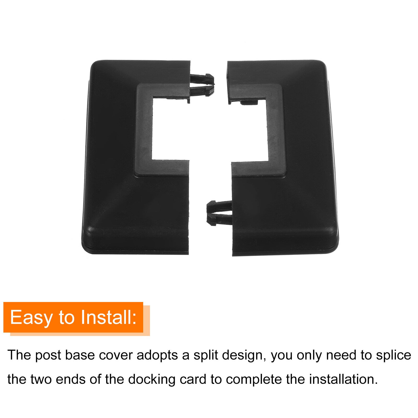 Unique Bargains Post Skirt 2pcs 30x30mm/1.2 Inch x1.2 Inch Plastic ...