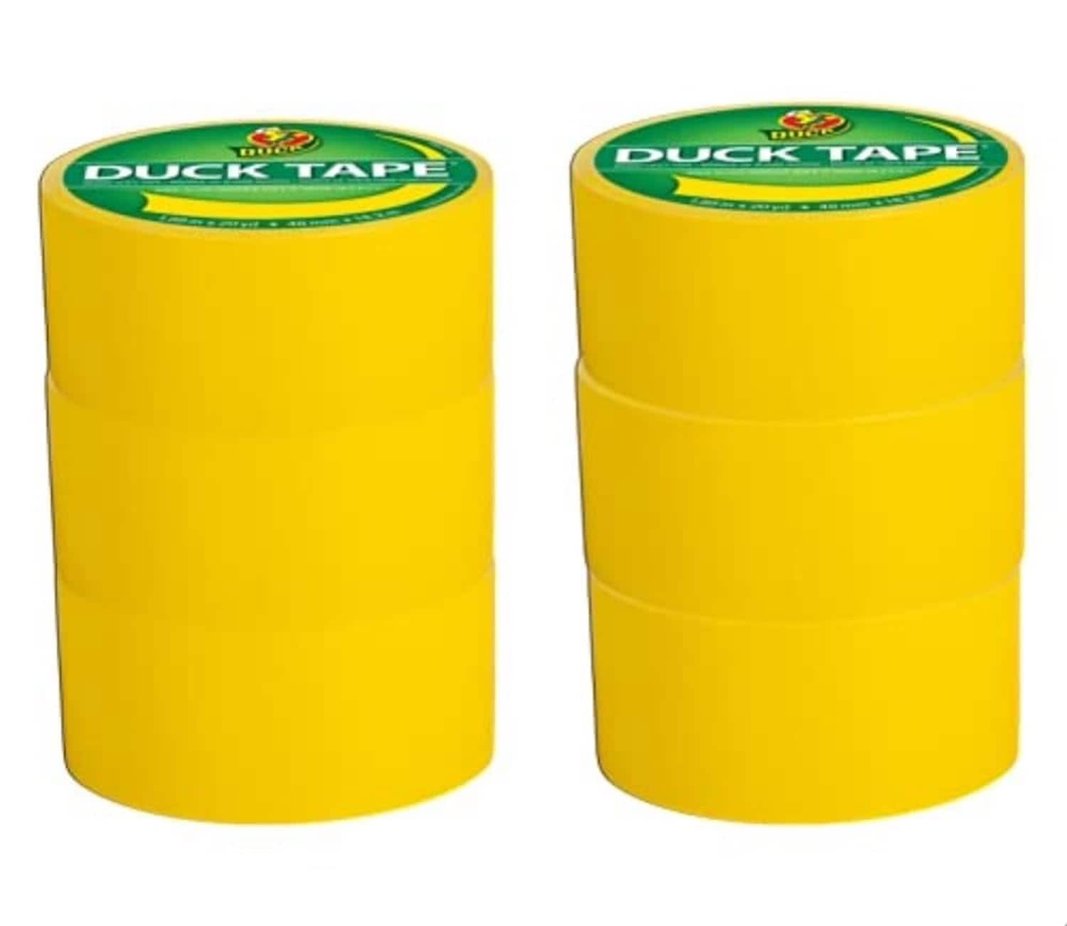 Duck Color Duct Tape 6-Roll Yellow (1304966 C) in the Duct Tape ...