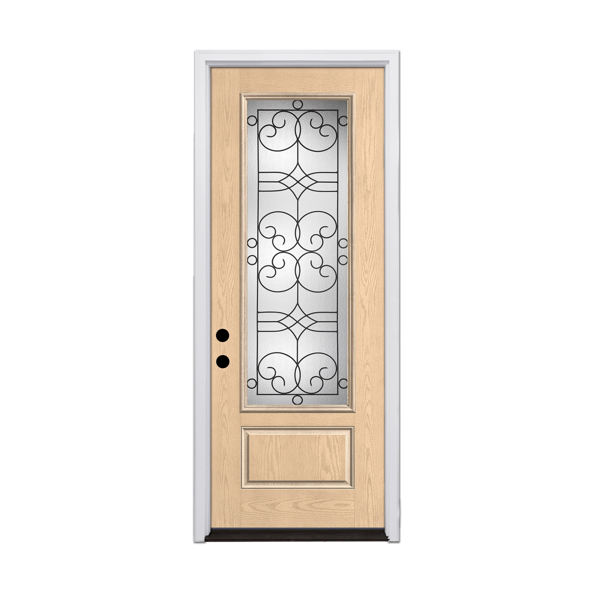 Therma-Tru Salinas 36-in x 96-in x 6-9/16-in Fiberglass Right-hand ...