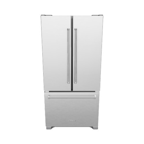 KitchenAid Counter-depth 21.9-cu ft French Door Refrigerator with Ice ...