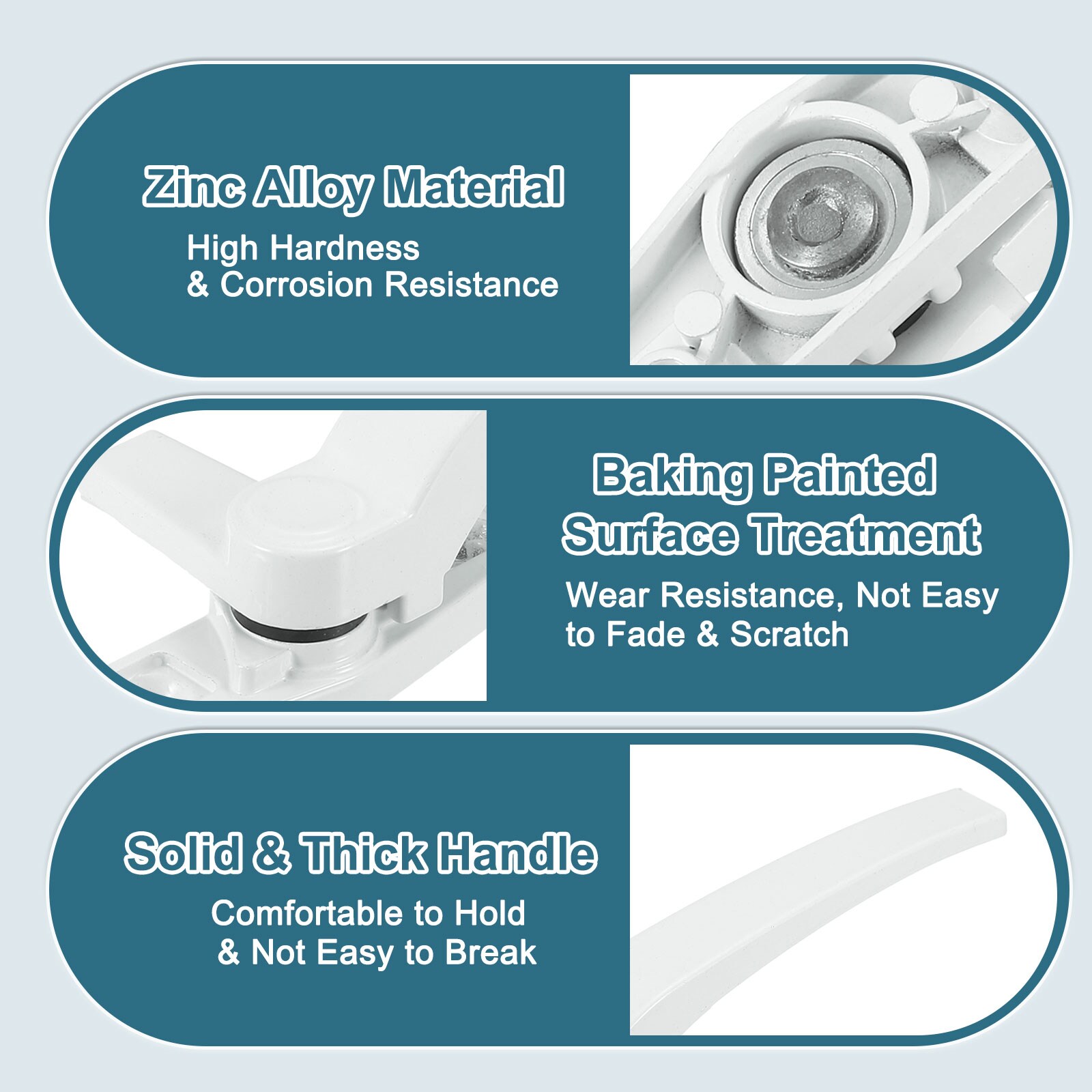 Unique Bargains 1pc Casement Window Locking Handle Zinc Alloy Locking ...