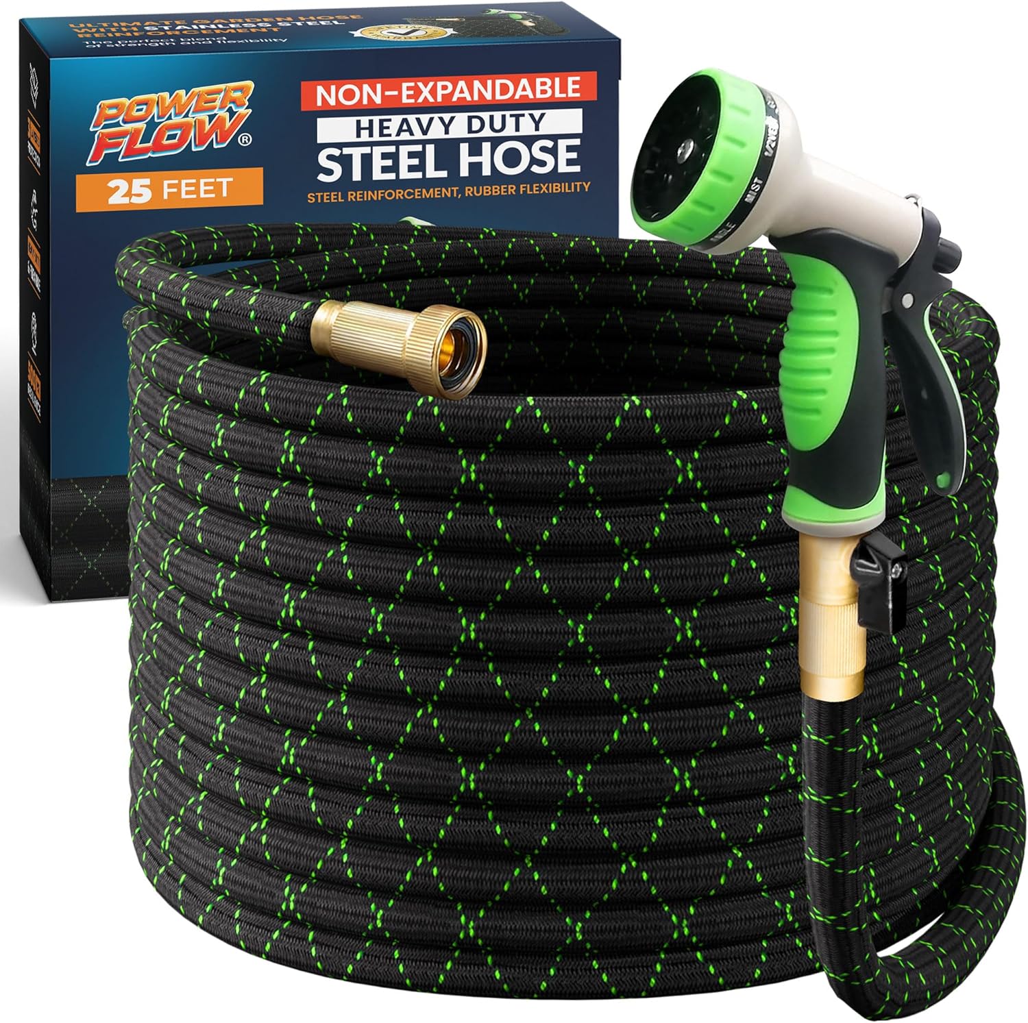Wildaven 1/2-in x 25-ft Plastic Green Hose in the Garden Hoses ...