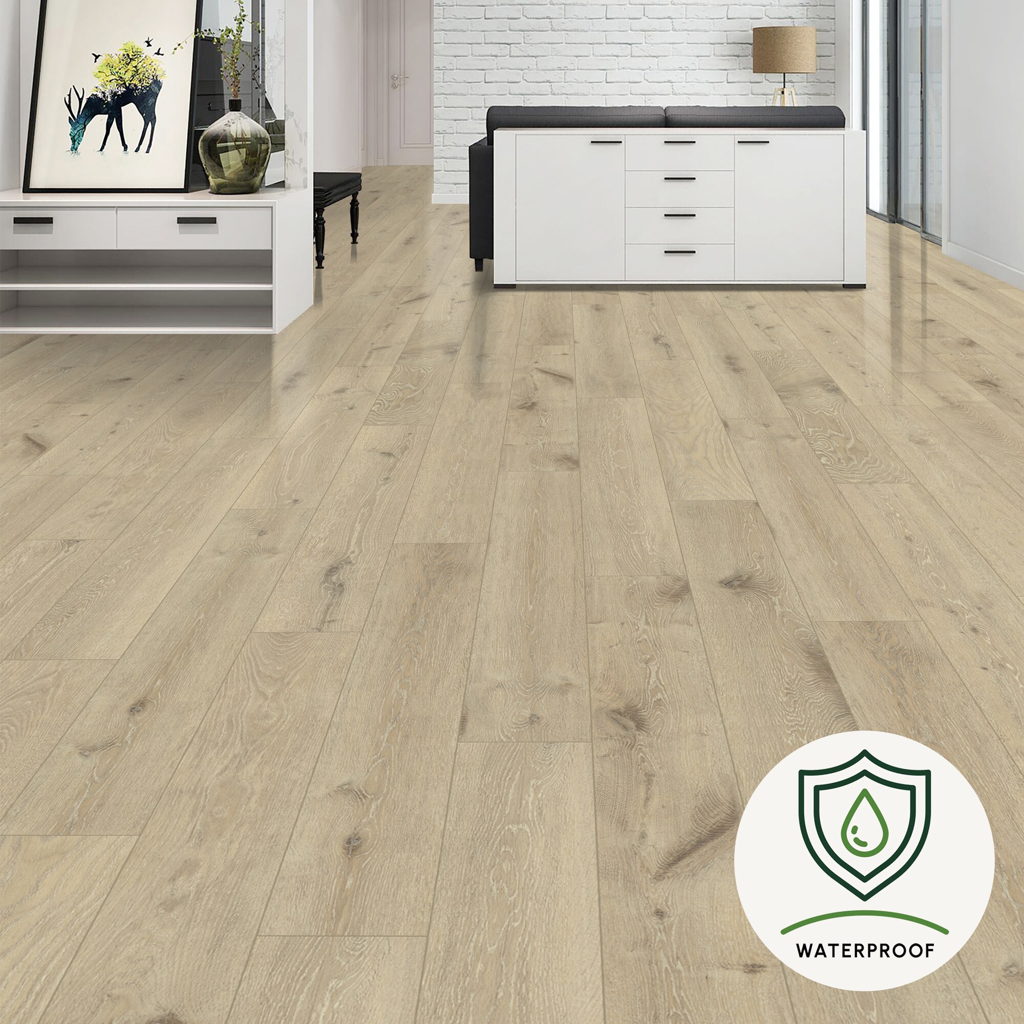 Element Flooring Armor Almond Brown 30-mil x 6-in W x 48-in L ...