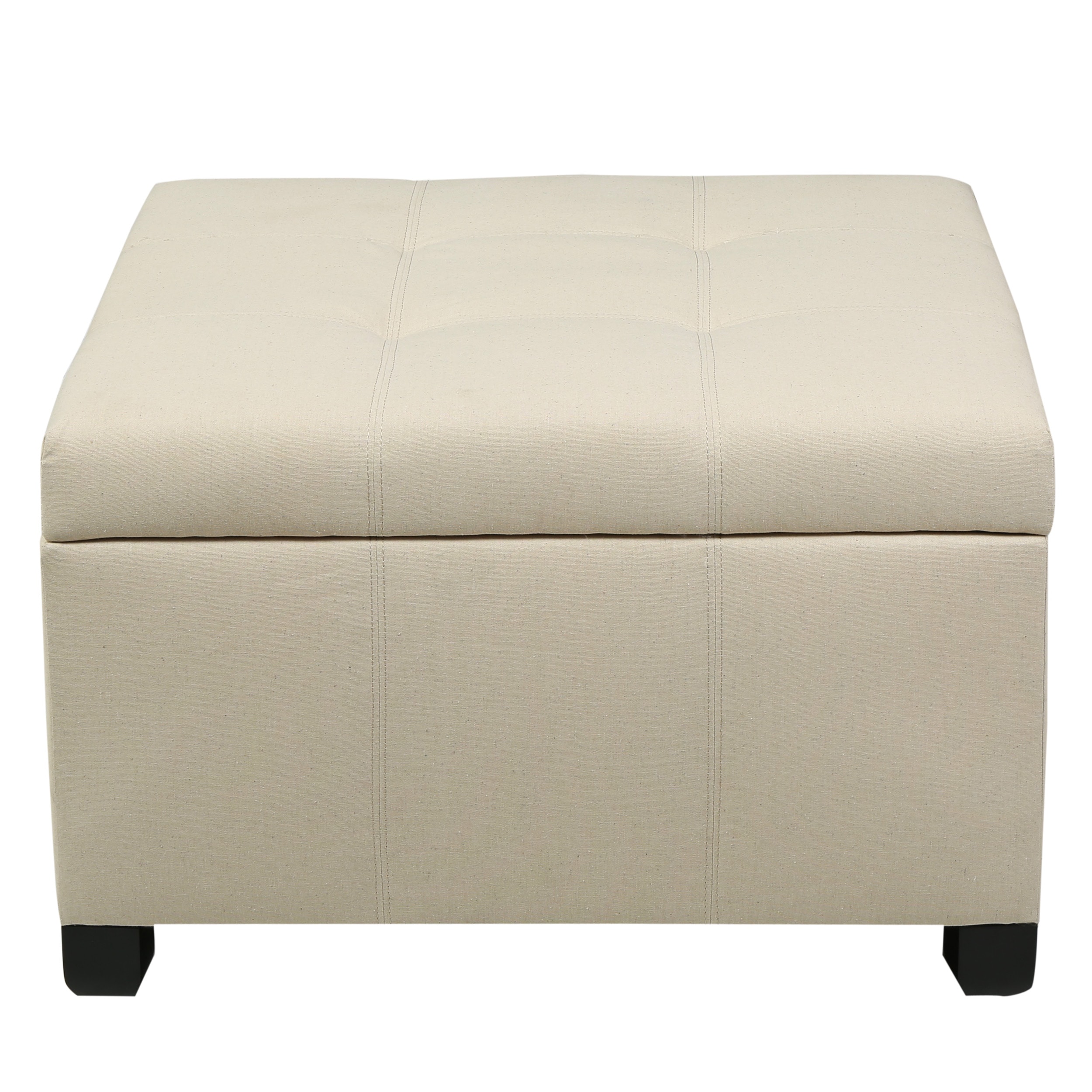Best Selling Home Decor Modern Beige Storage Ottoman in the Ottomans ...