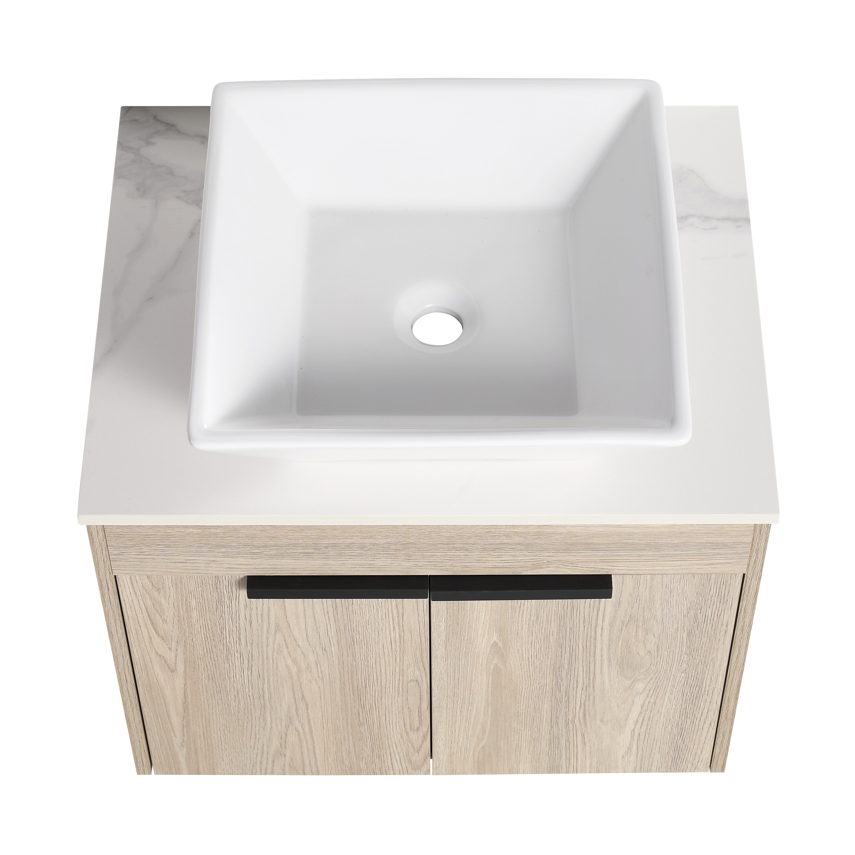 Tatayosi 36 inch Modern Design Float Bathroom Vanity With Ceramic Art ...