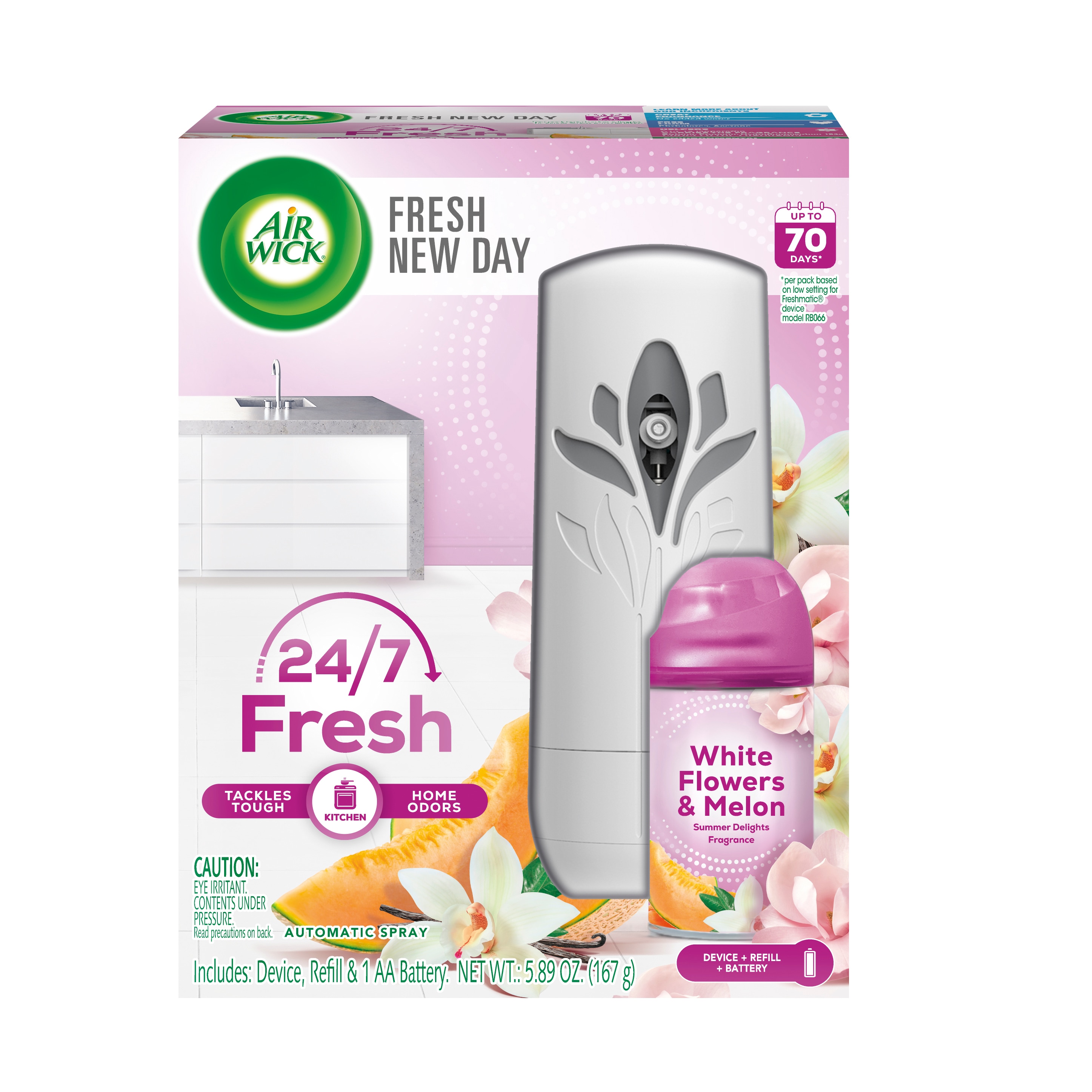 Air Wick Freshmatic Ultra Starter Kit 5.89 -oz Summer Delights Device ...